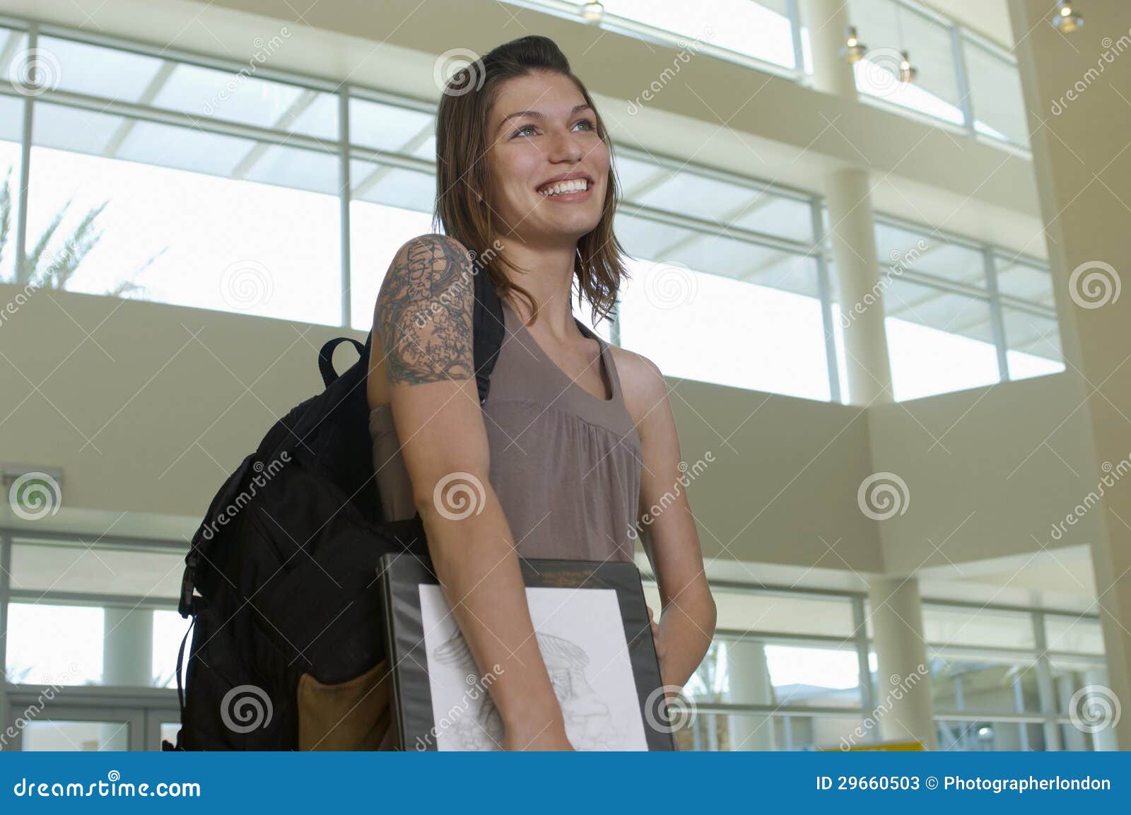 Female Student Smiling stock image. Image of happiness - 29660503
