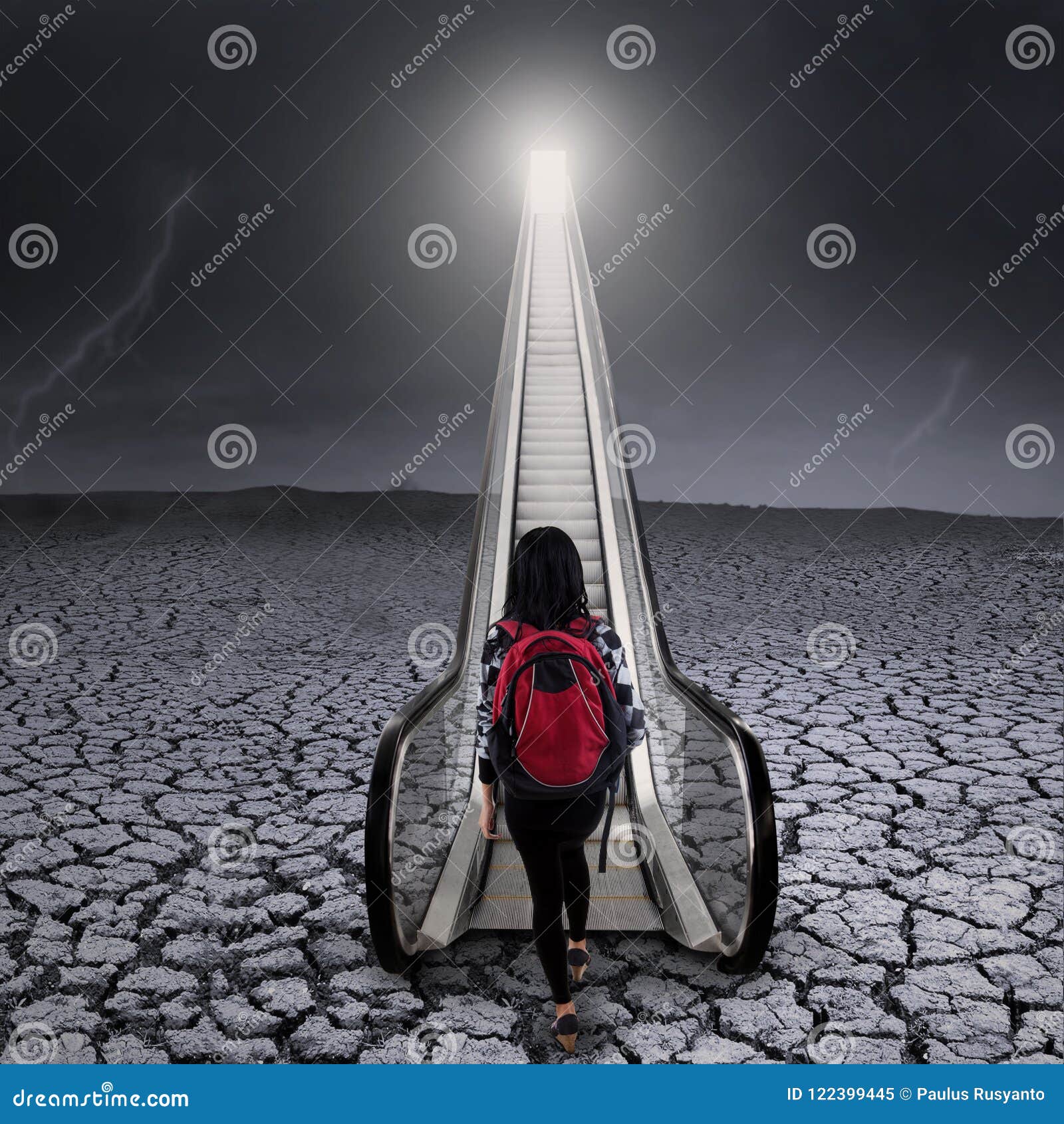 The Student Stepping On Stack Of Books Royalty-Free Stock Photography ...