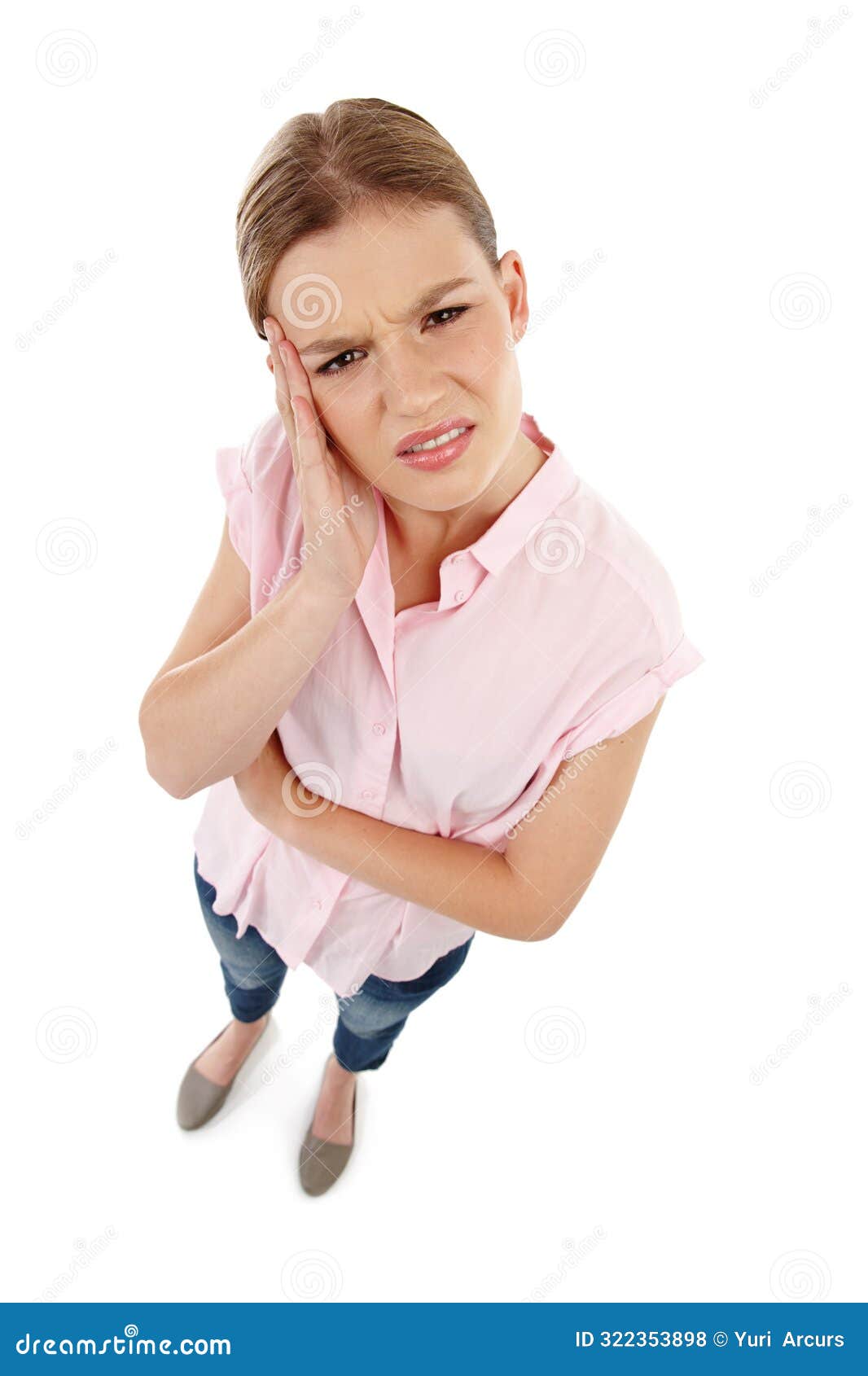 Female Student, Thinking and Doubt in Studio with Mind, Strategy and ...