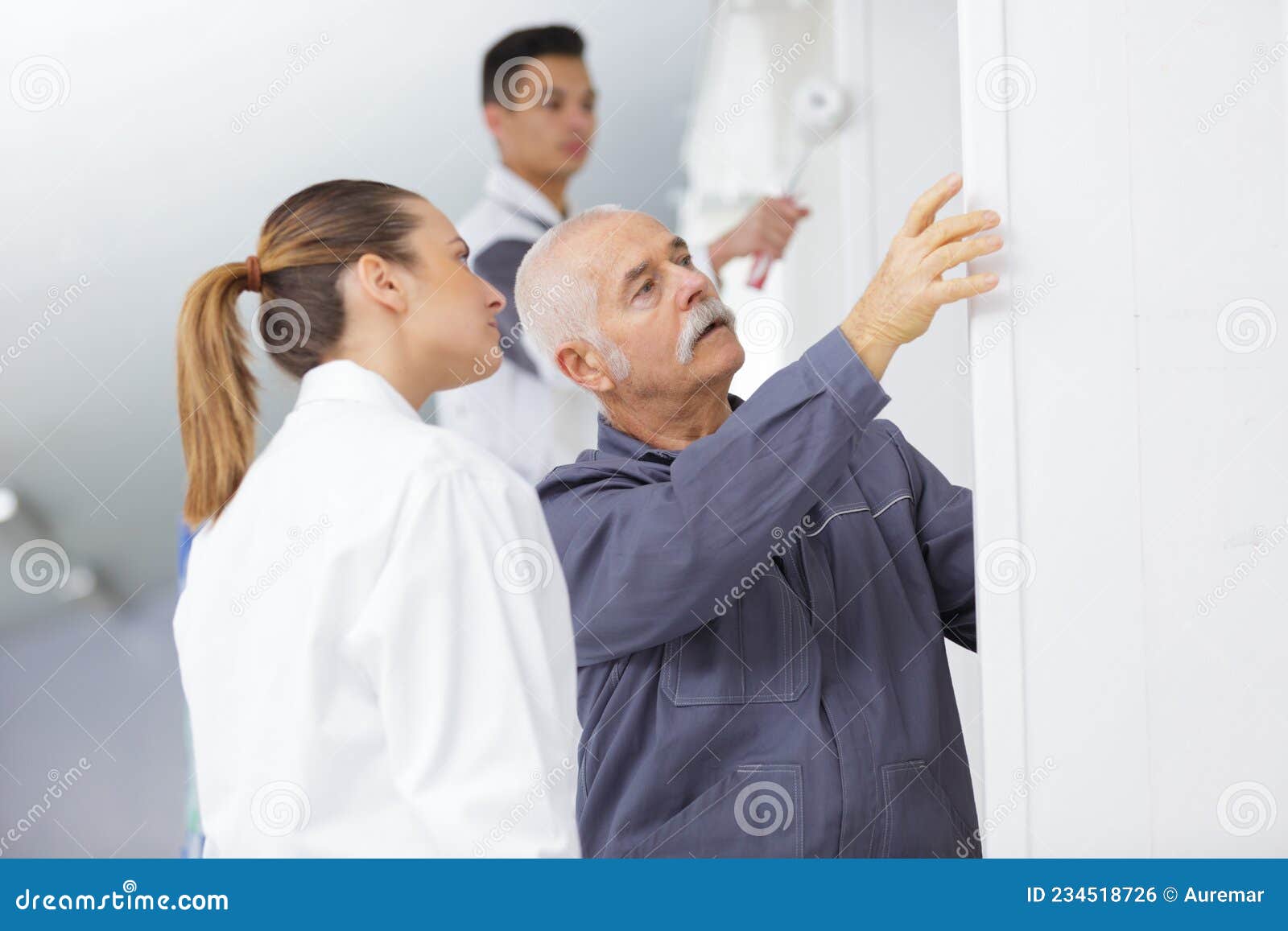 Female Student Watching Teacher Stock Photo - Image of apprenticeship ...