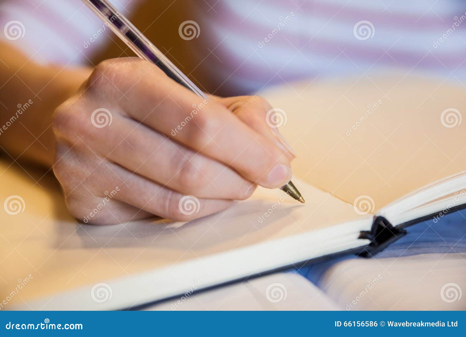 Female Student Writing Notes Stock Photo - Image of adult, homework ...