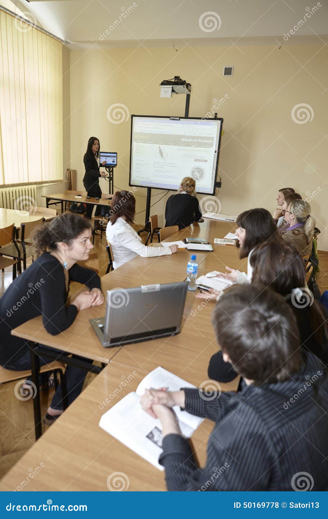 Female Students in Classroom Editorial Stock Photo - Image of problem ...