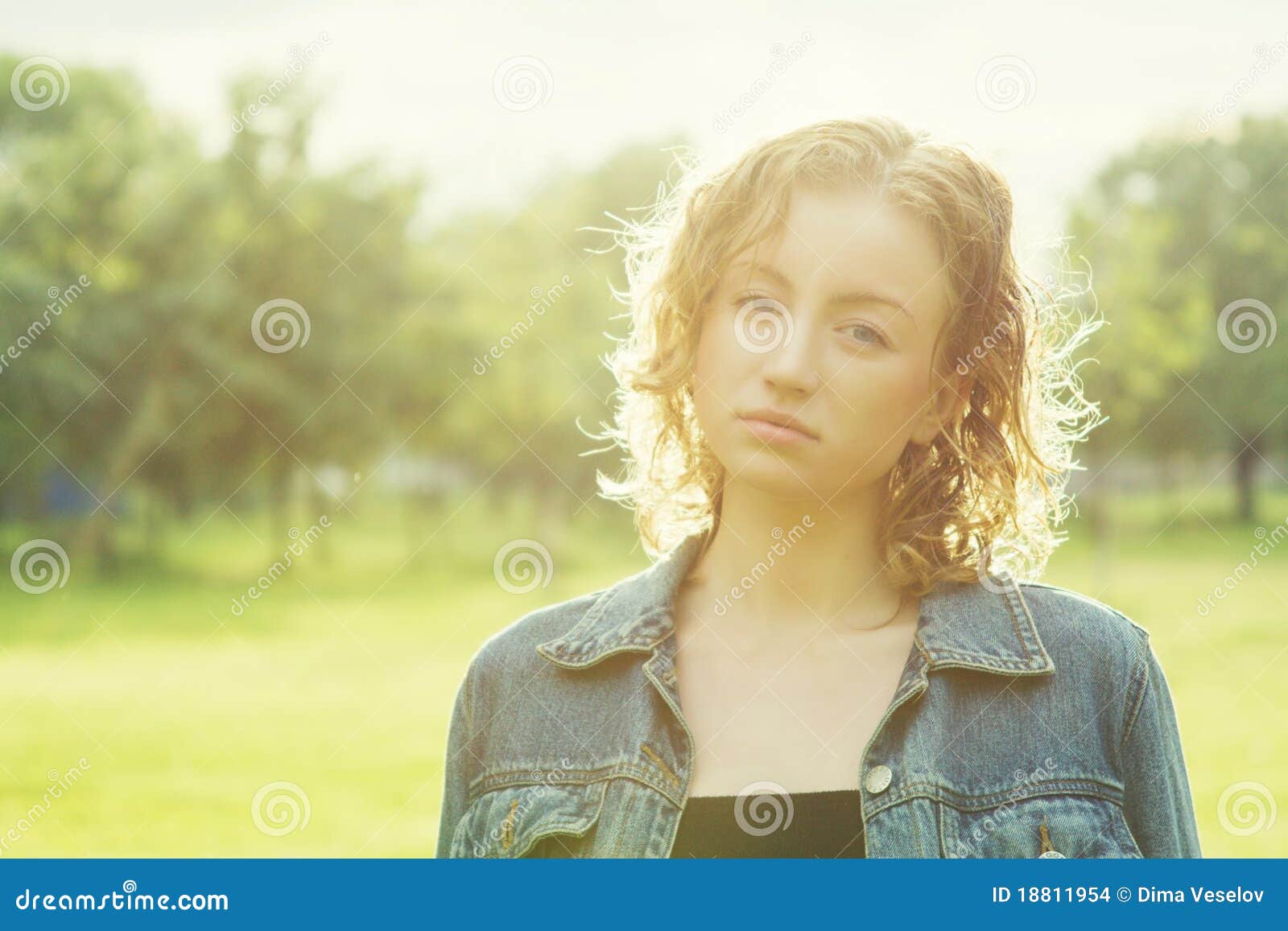 Female in the sunshine stock photo. Image of face, healthy - 18811954