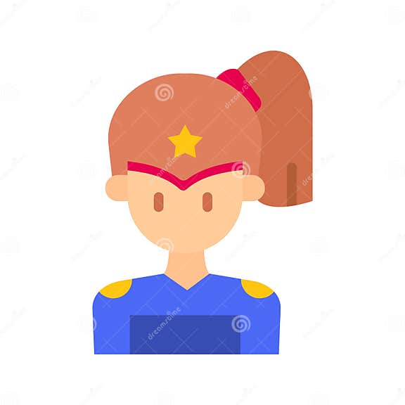 Female Superhero Icon Image. Stock Vector - Illustration of people ...