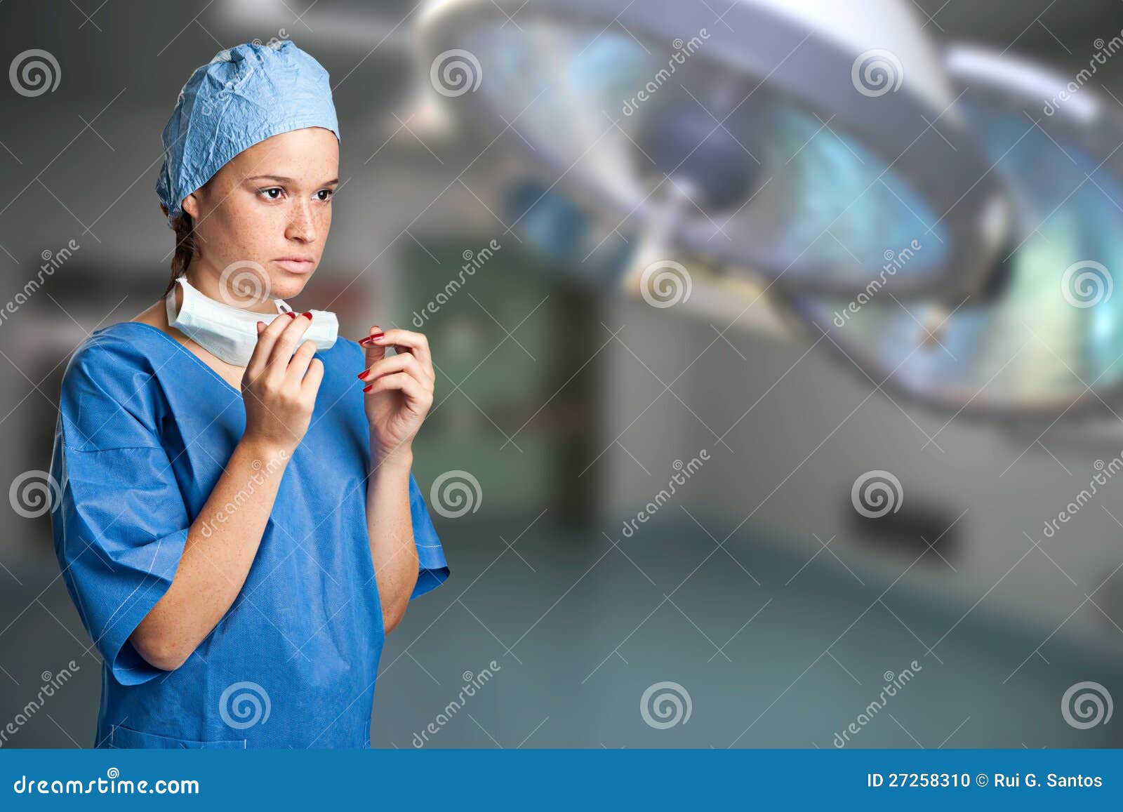 Female Surgeon stock photo. Image of equipment, cure - 27258310