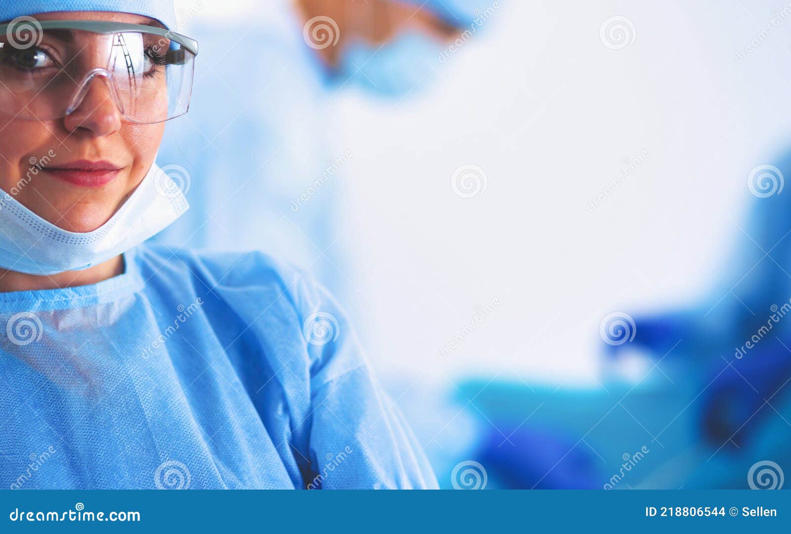 Female Surgery in the Operating Room Stock Photo - Image of operation ...