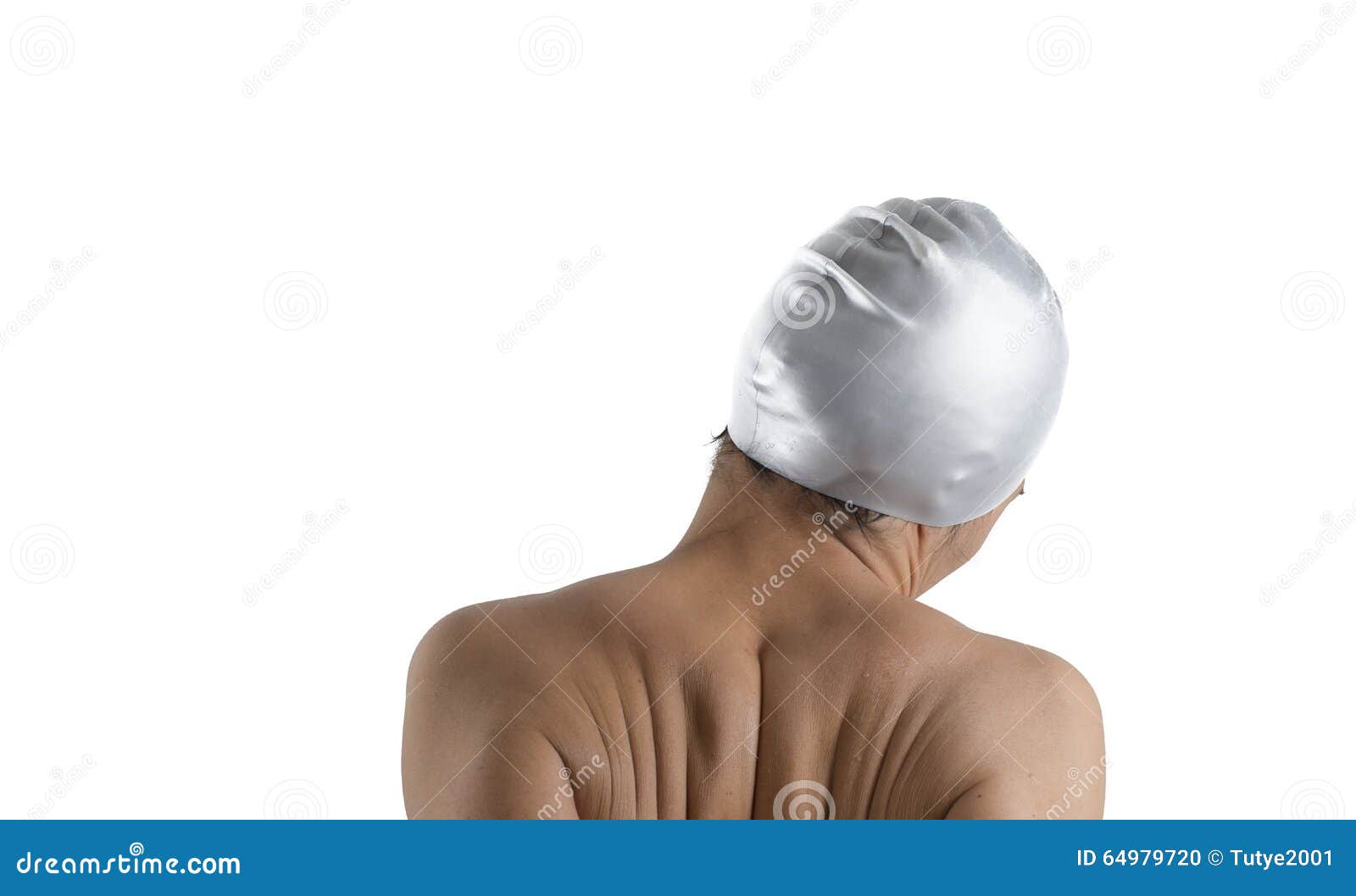 Female Swimmer S Back in Studio Stock Photo - Image of swimmer ...
