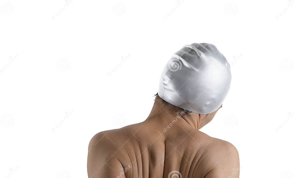 Female Swimmer S Back in Studio Stock Photo - Image of swimmer ...