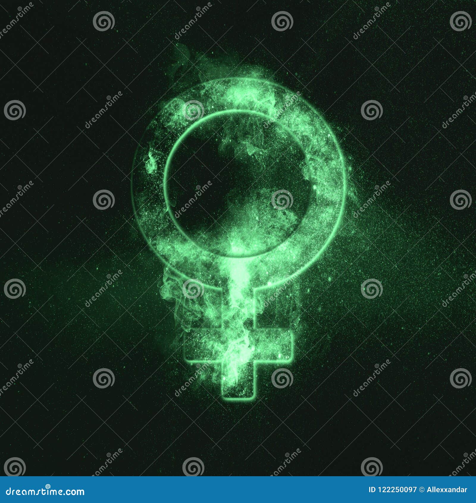 Female Symbol. Green Symbol Stock Image | CartoonDealer.com #122250097