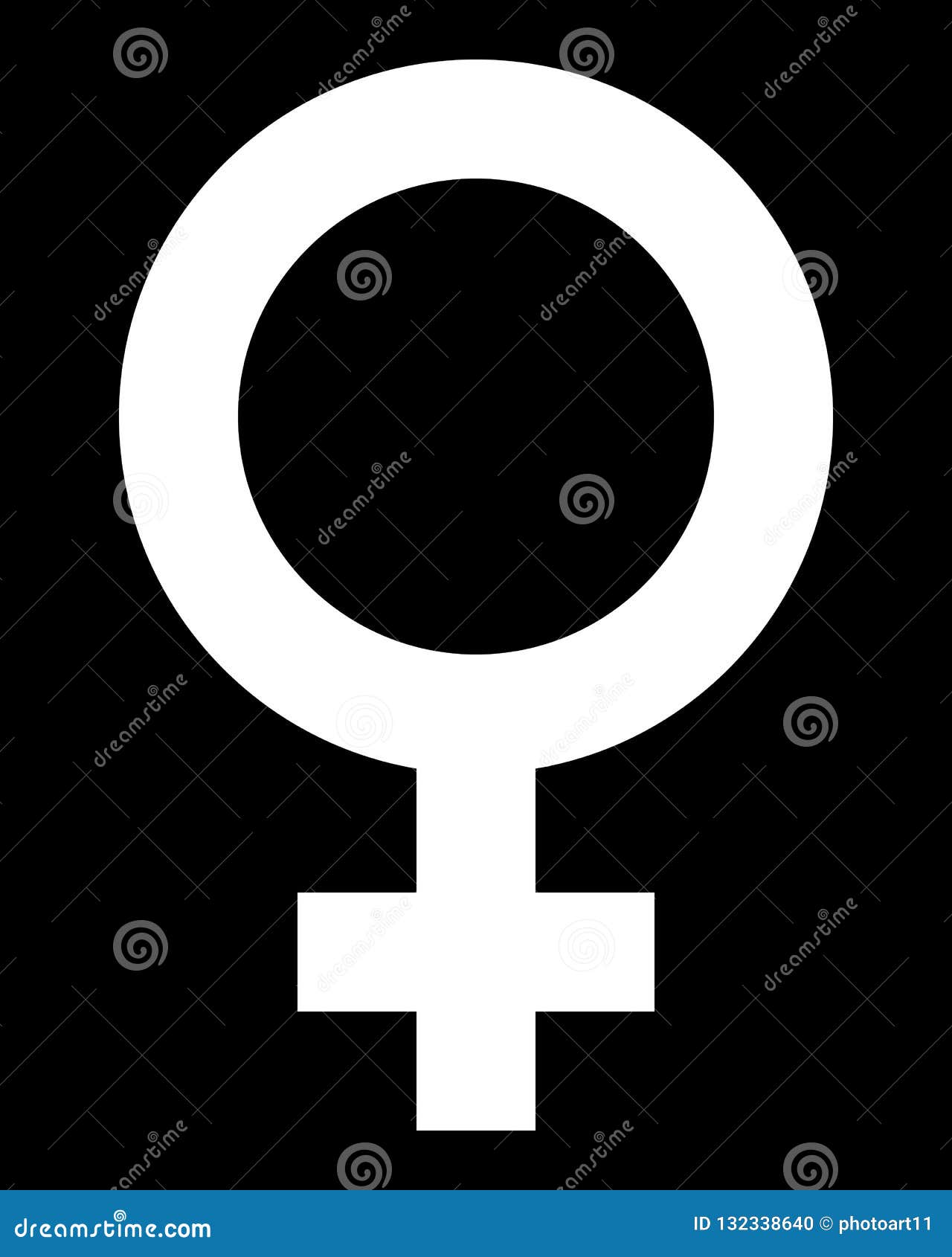 Female Symbol Icon - White Simple, Isolated - Vector Stock Vector ...