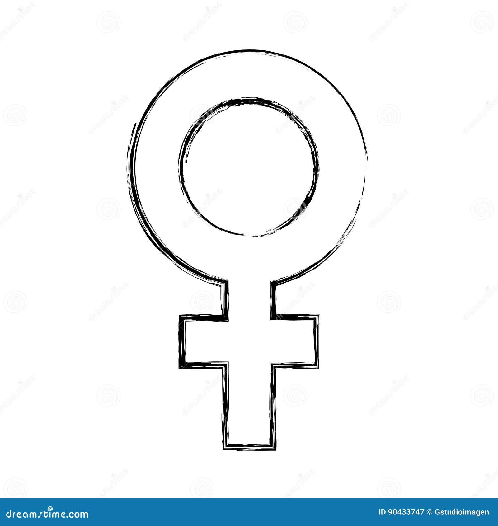 Female Symbol Isolated Icon Stock Vector - Illustration of isolated ...
