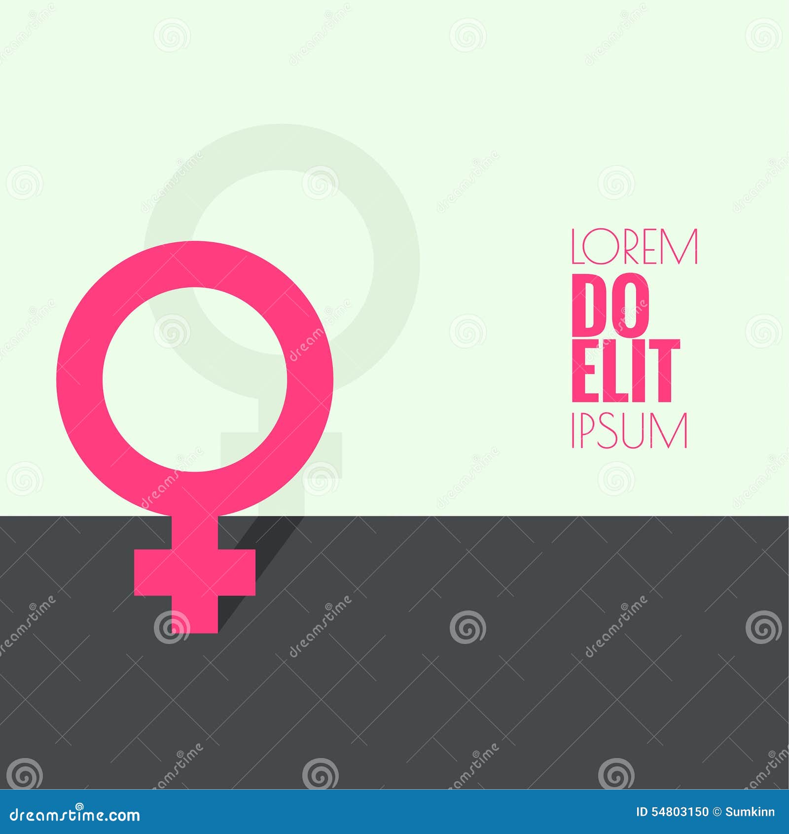 Female symbol stock vector. Illustration of element, background - 54803150