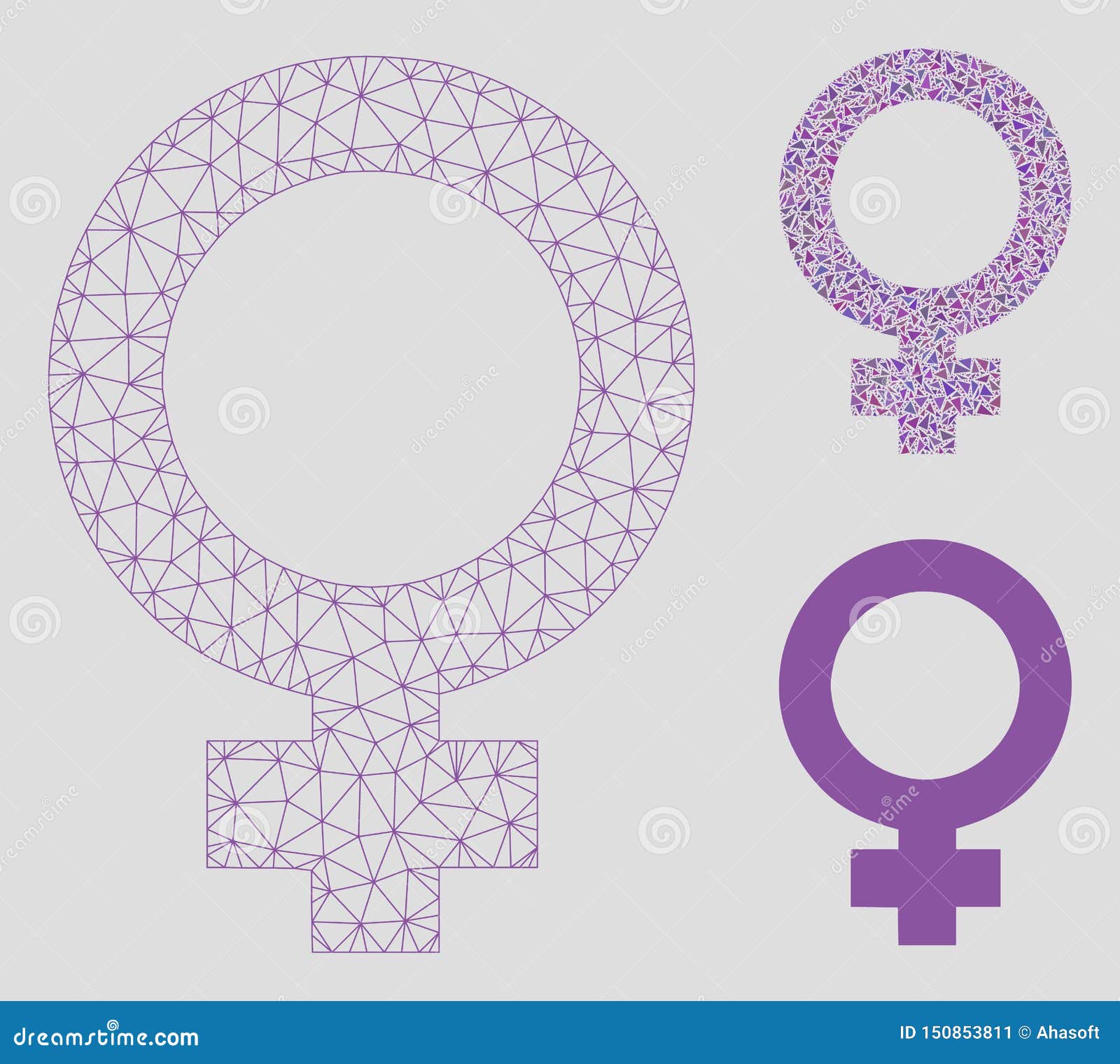 Female Symbol Vector Mesh Carcass Model and Triangle Mosaic Icon Stock ... Female Symbol Vector Mesh Carcass Model and Triangle Mosaic Icon Stock ...