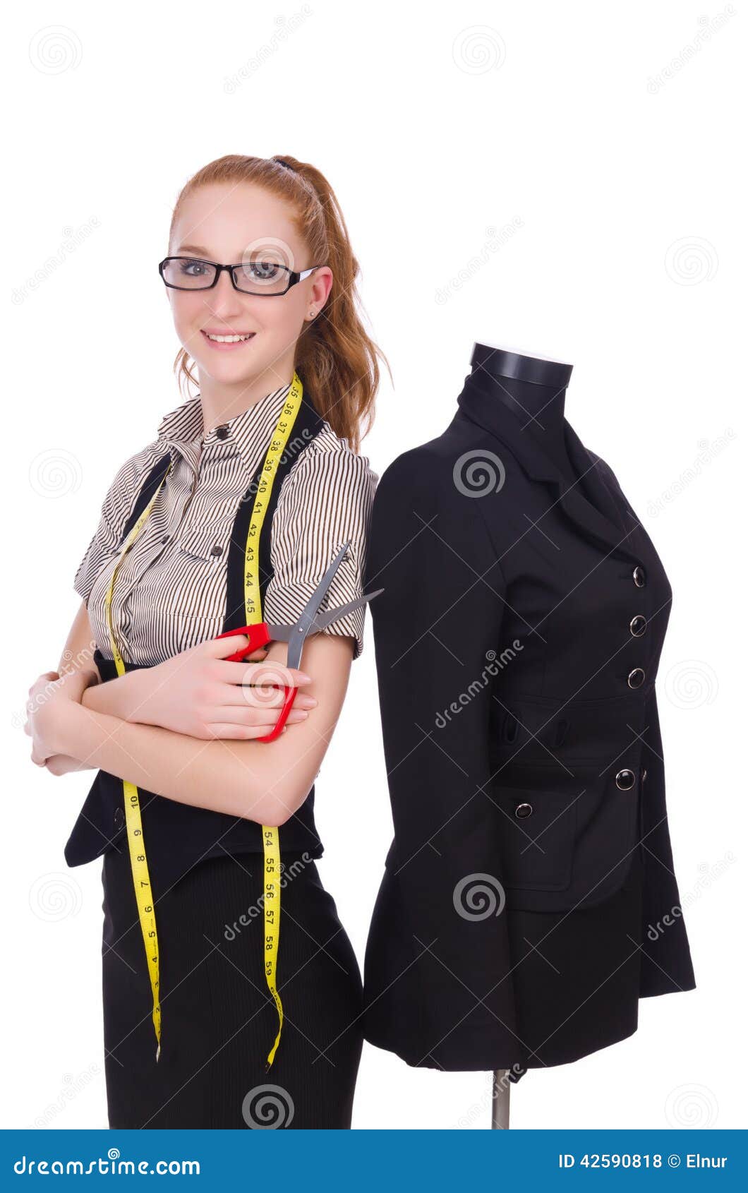 Female tailor stock photo. Image of industry, garment - 42590818