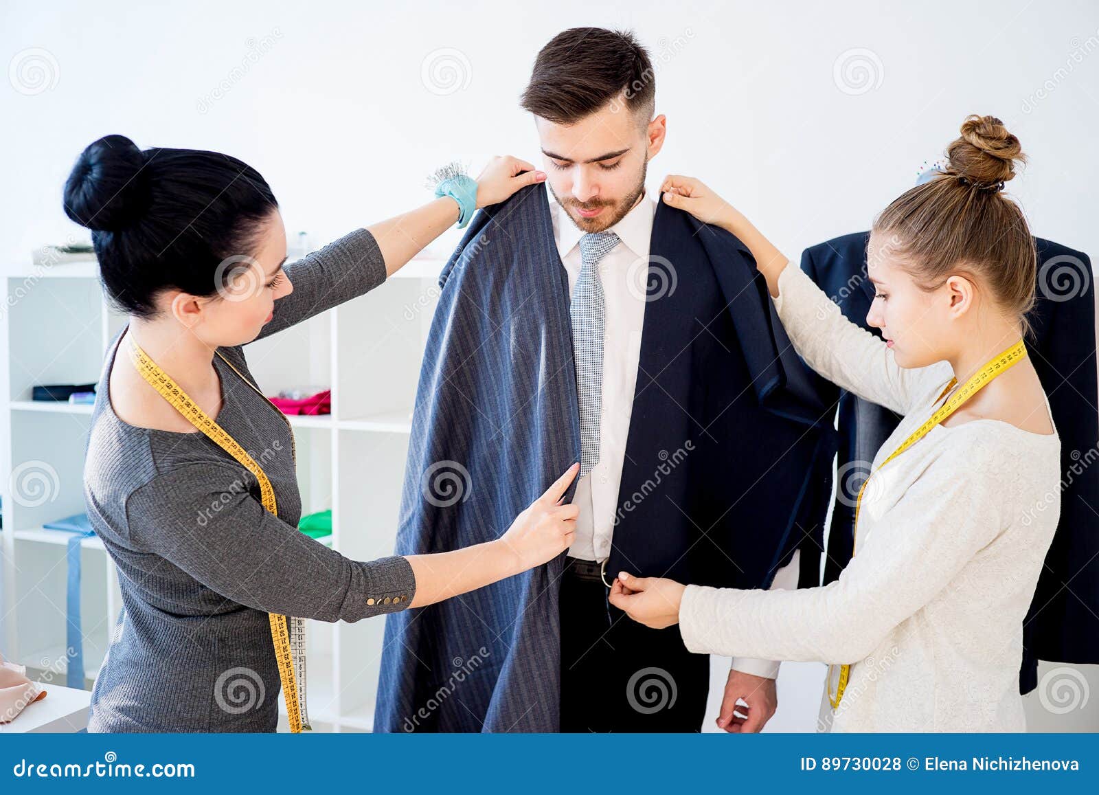 Female tailors working stock photo. Image of fashion - 89730028