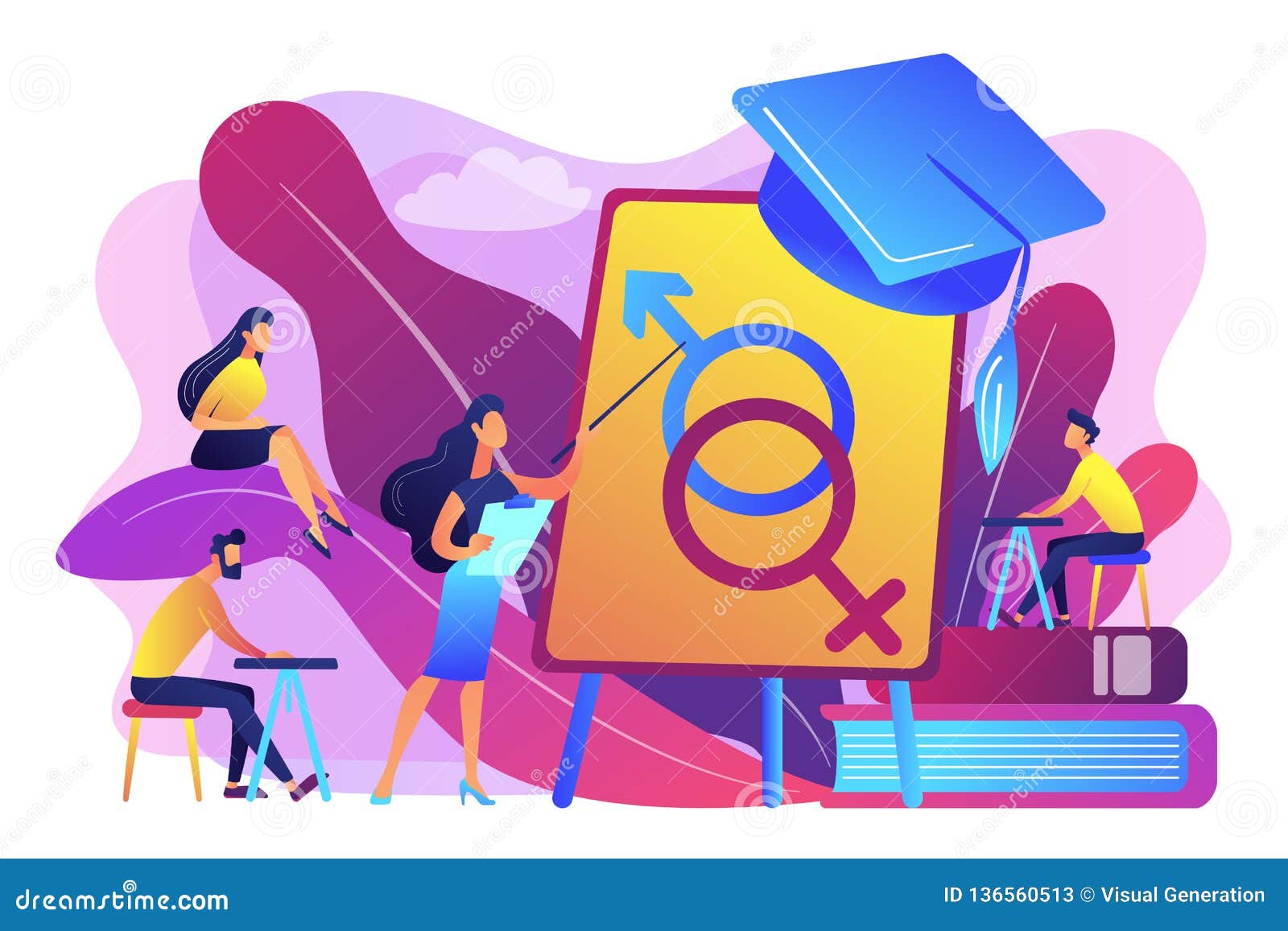 Sexual Education Concept Vector Illustration Stock Vector
