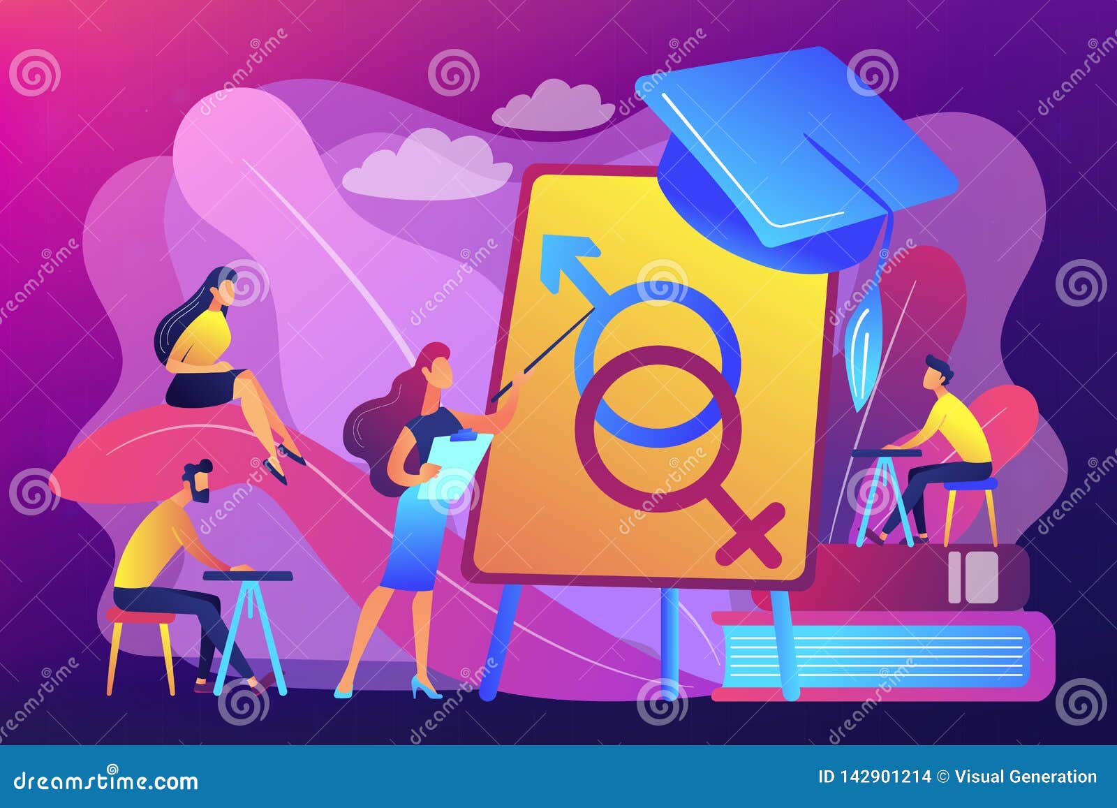 Sexual Education Concept Vector Illustration Stock Vector