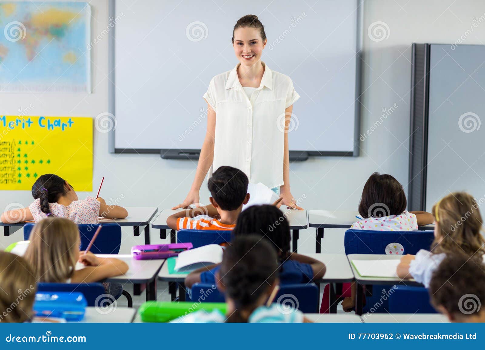 Female Teacher Taking Class Stock Photo - Image of career, focus: 77703962