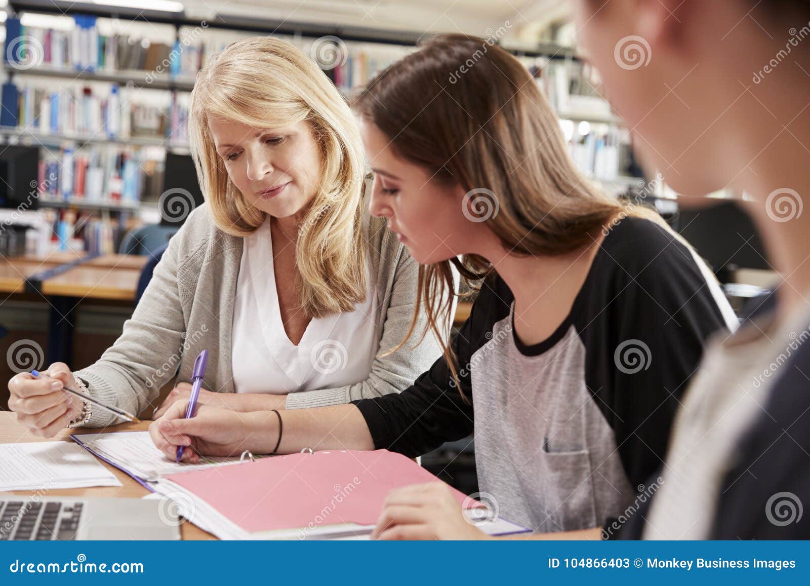 Female College Professor Teaching
