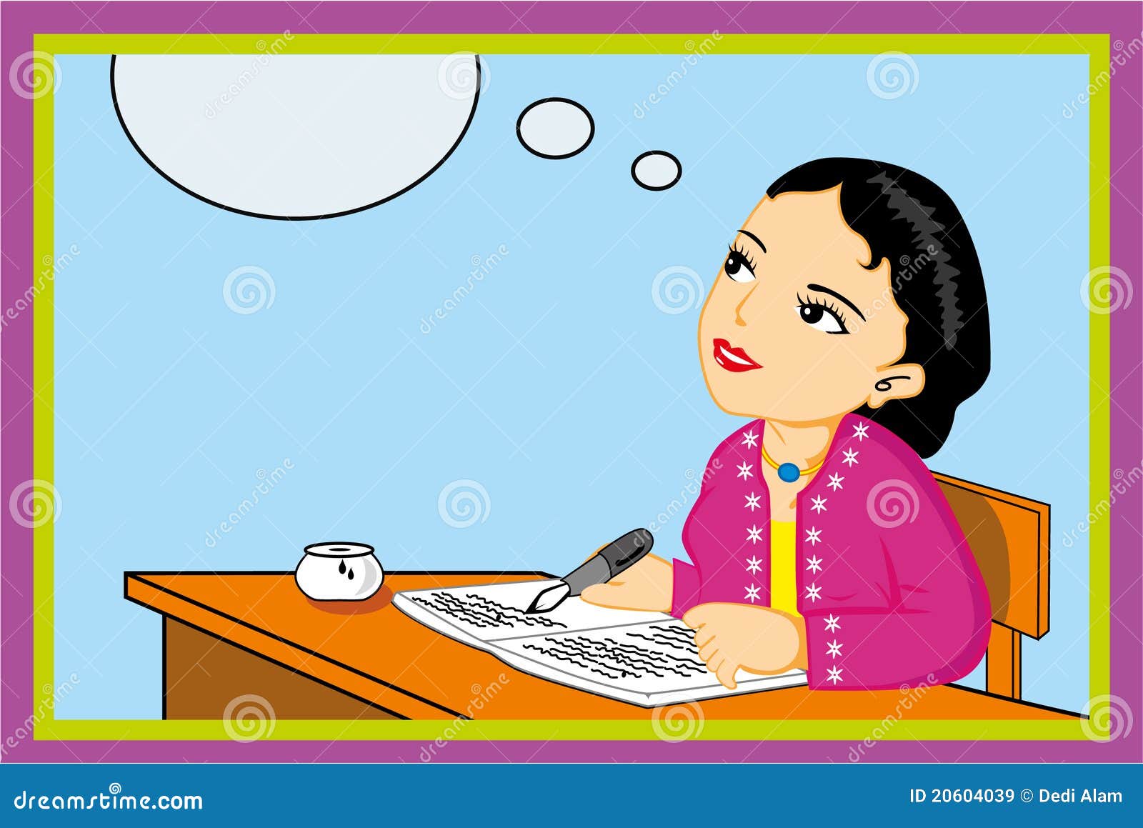 Teacher Teaching Writing Clipart