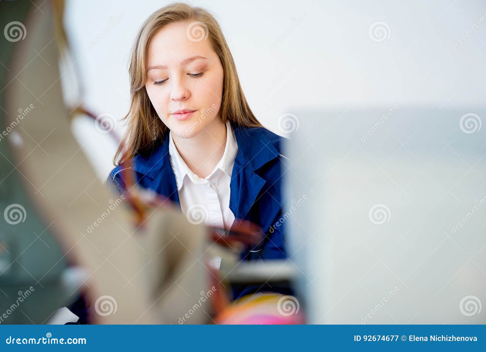 Female Technician Repairing a Computer Stock Image - Image of chip ...