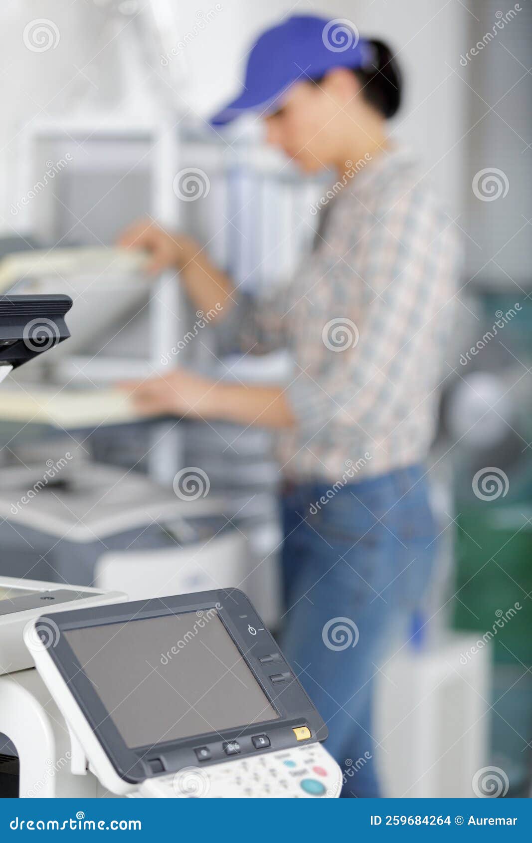 Female Technician Working in Office Stock Photo - Image of office ...