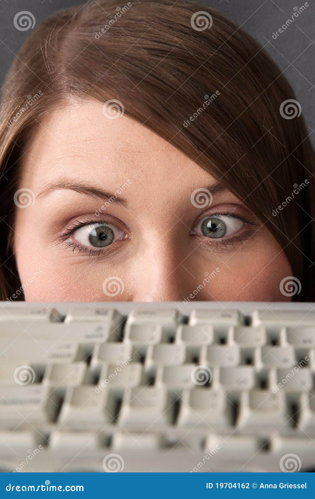 Female Technophobe stock photo. Image of vertical, close - 19704162