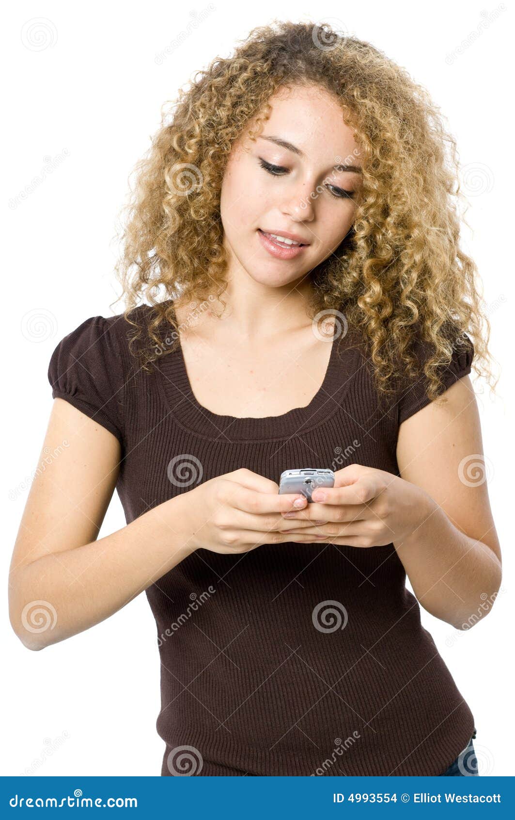 Female Texting stock photo. Image of women, phone, telecommunication ...