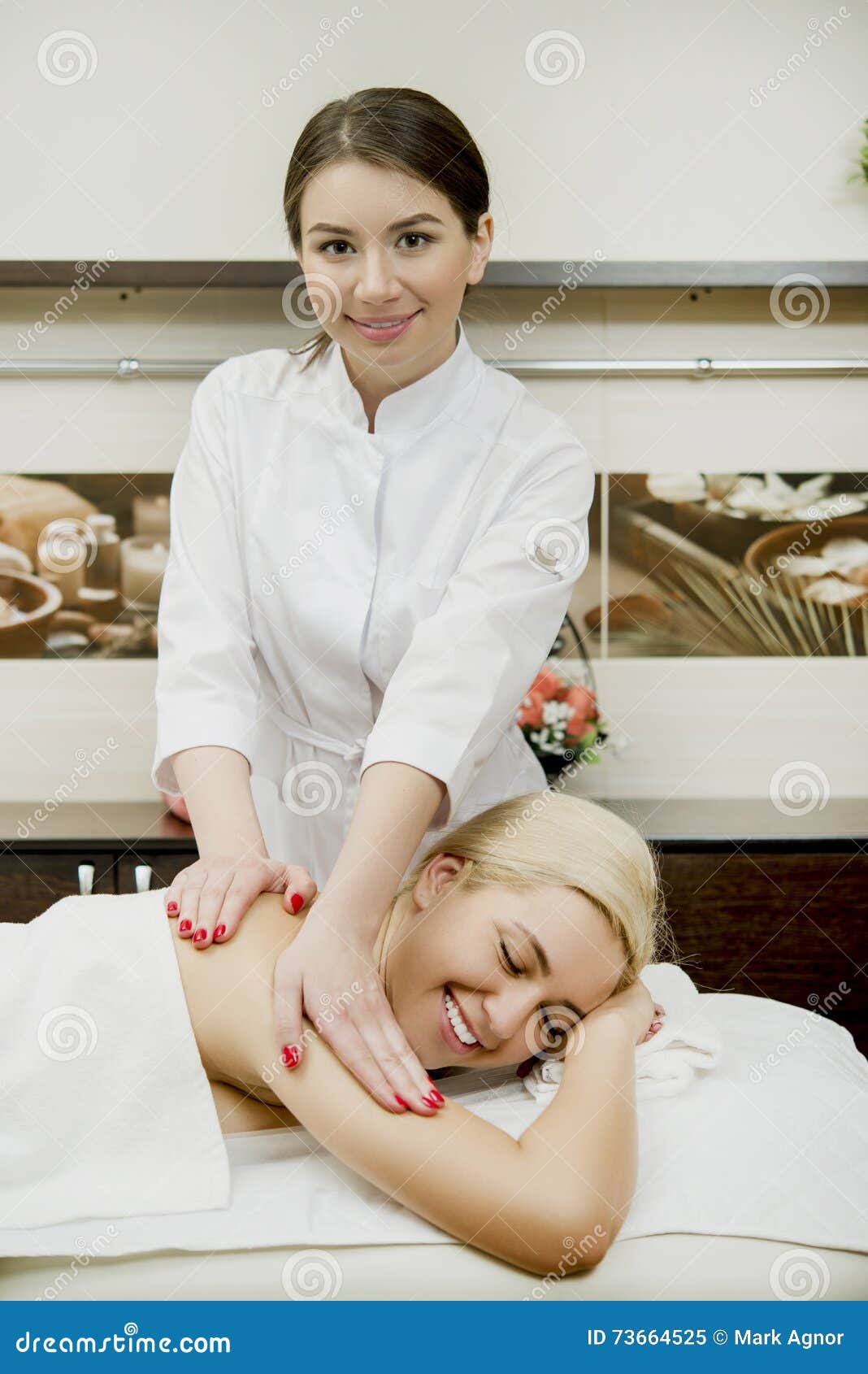 Female in tha spa salon stock image. Image of beauty - 73664525
