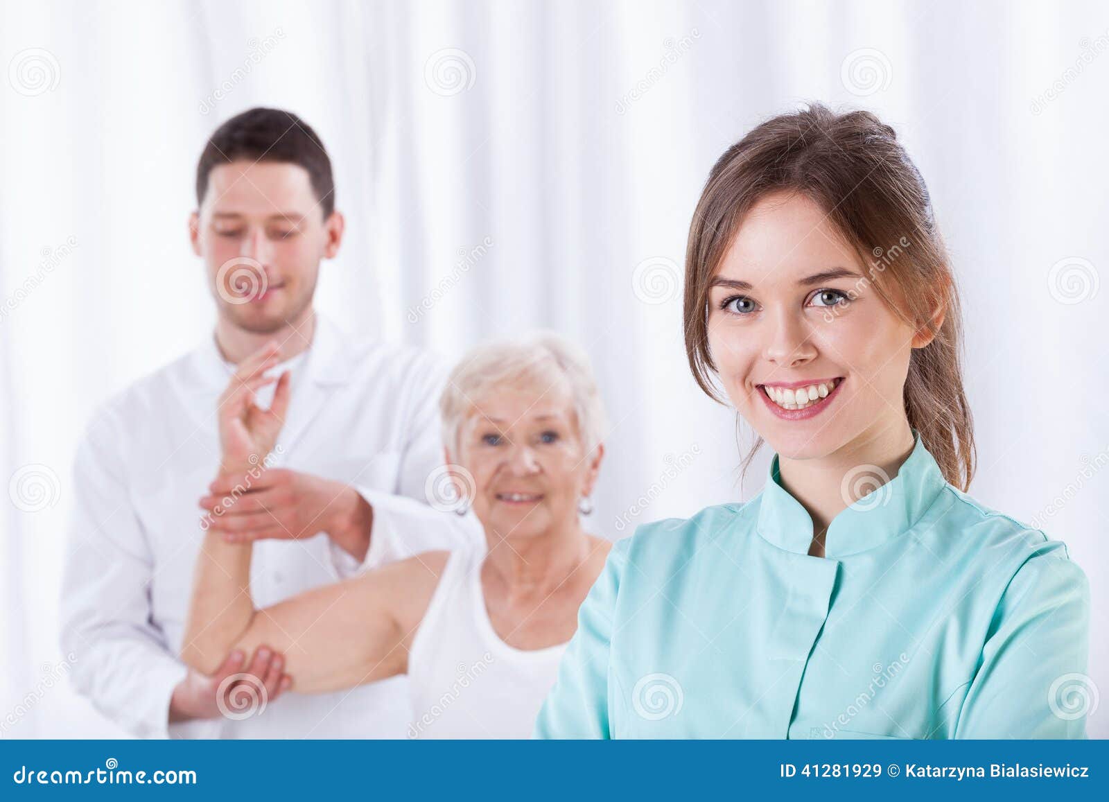 Female Therapist Smiling Royalty-Free Stock Photo | CartoonDealer.com ...