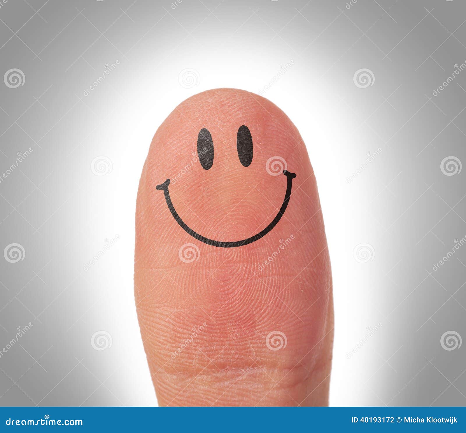 Female Thumbs with Smile Face on the Finger Stock Photo - Image of ...