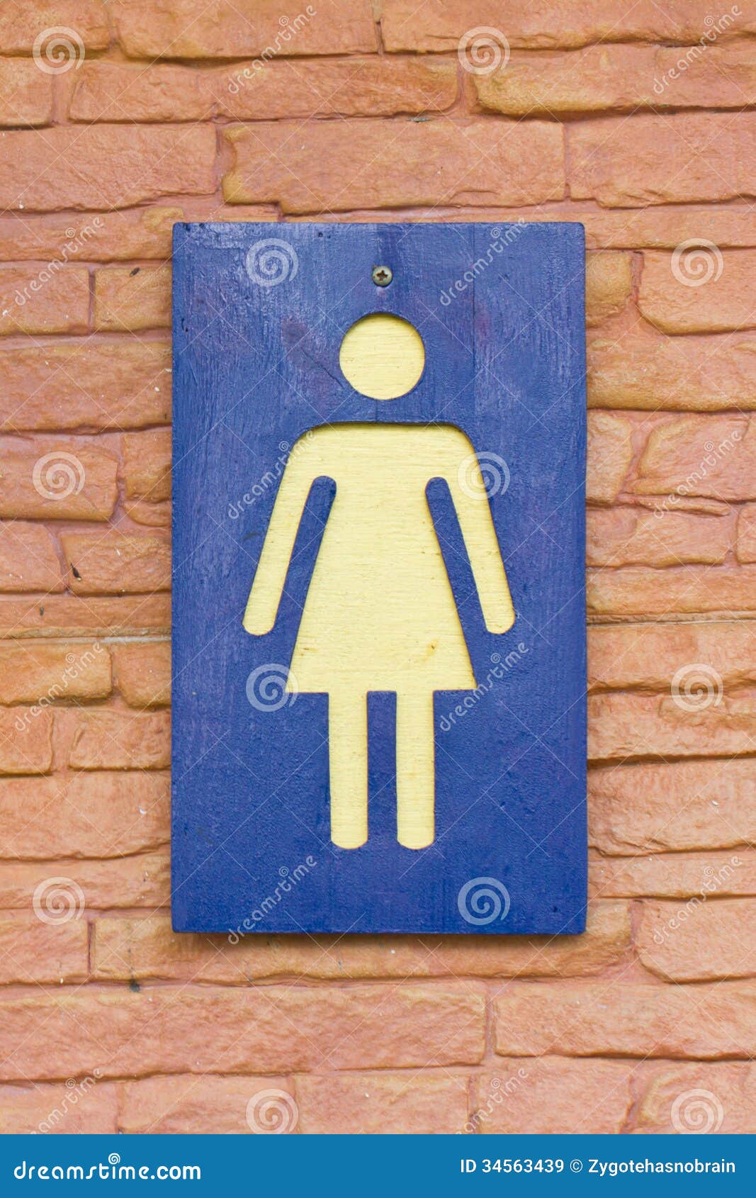 Female Toilet Sign Board Stock Image | CartoonDealer.com #227735803