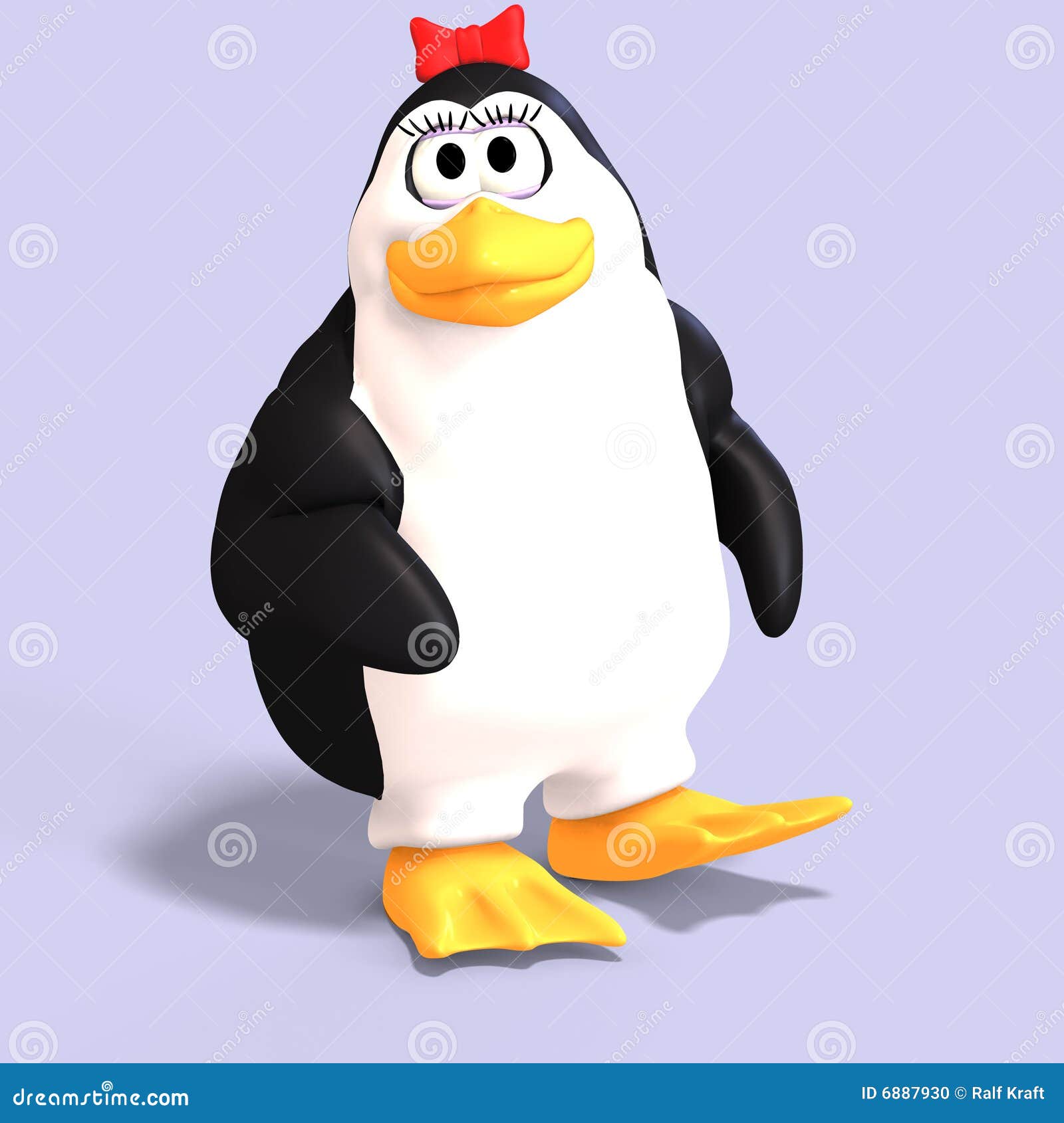 Female toon penguin stock illustration. Illustration of pole - 6887930