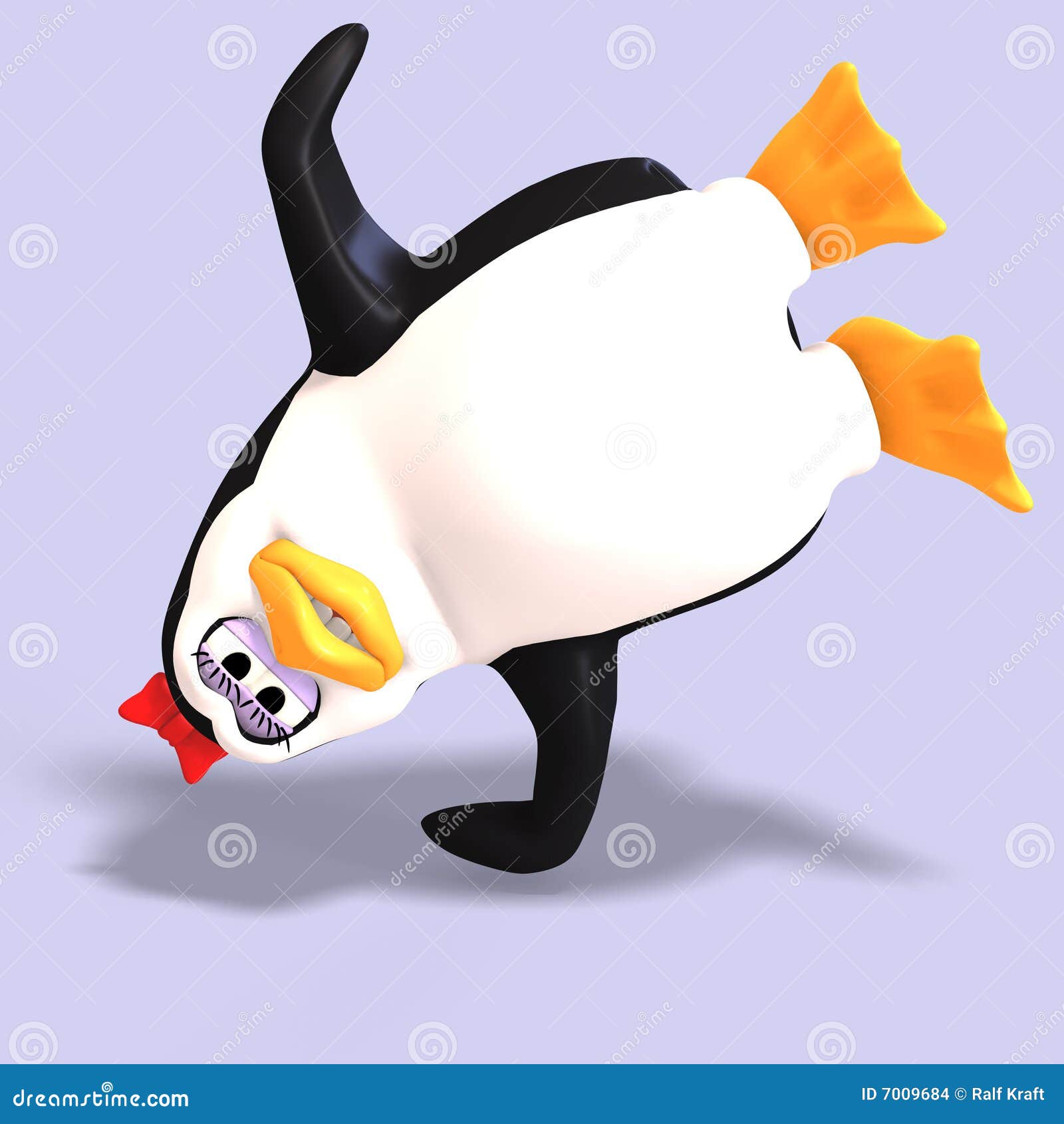 Female toon penguin stock illustration. Illustration of activity - 7009684