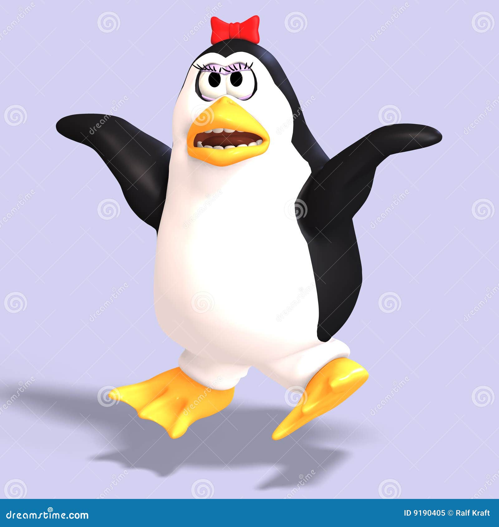 Female toon penguin stock illustration. Illustration of bird - 9190405