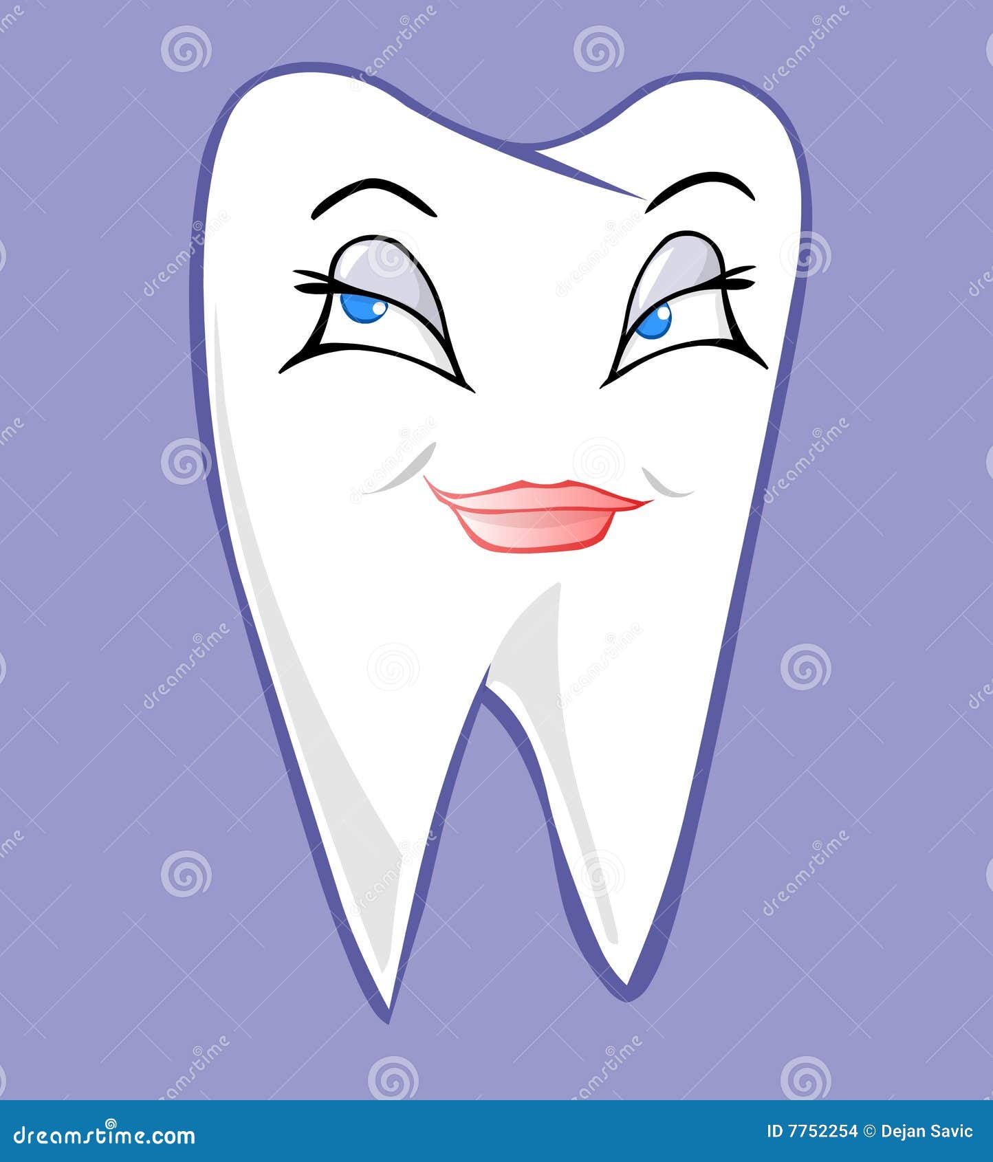 Female tooth stock illustration. Illustration of cards - 7752254