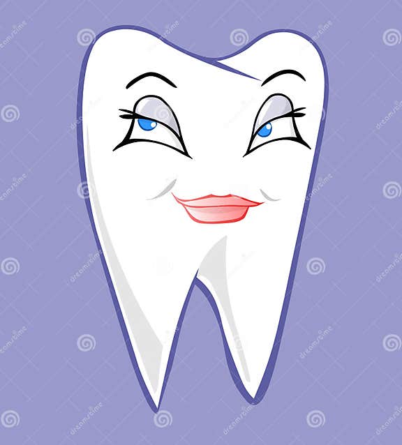 Female tooth stock illustration. Illustration of cards - 7752254
