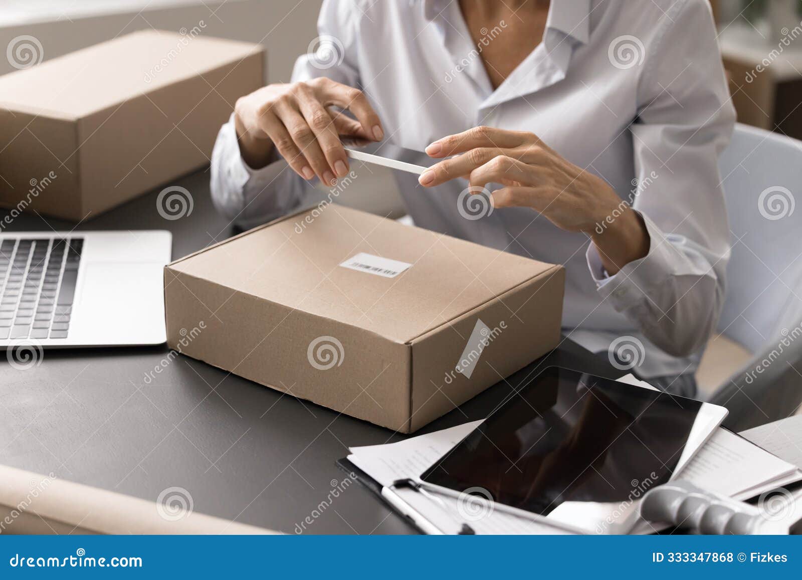 Female Track Delivery Process of Parcels Using Mobile Barcode ...