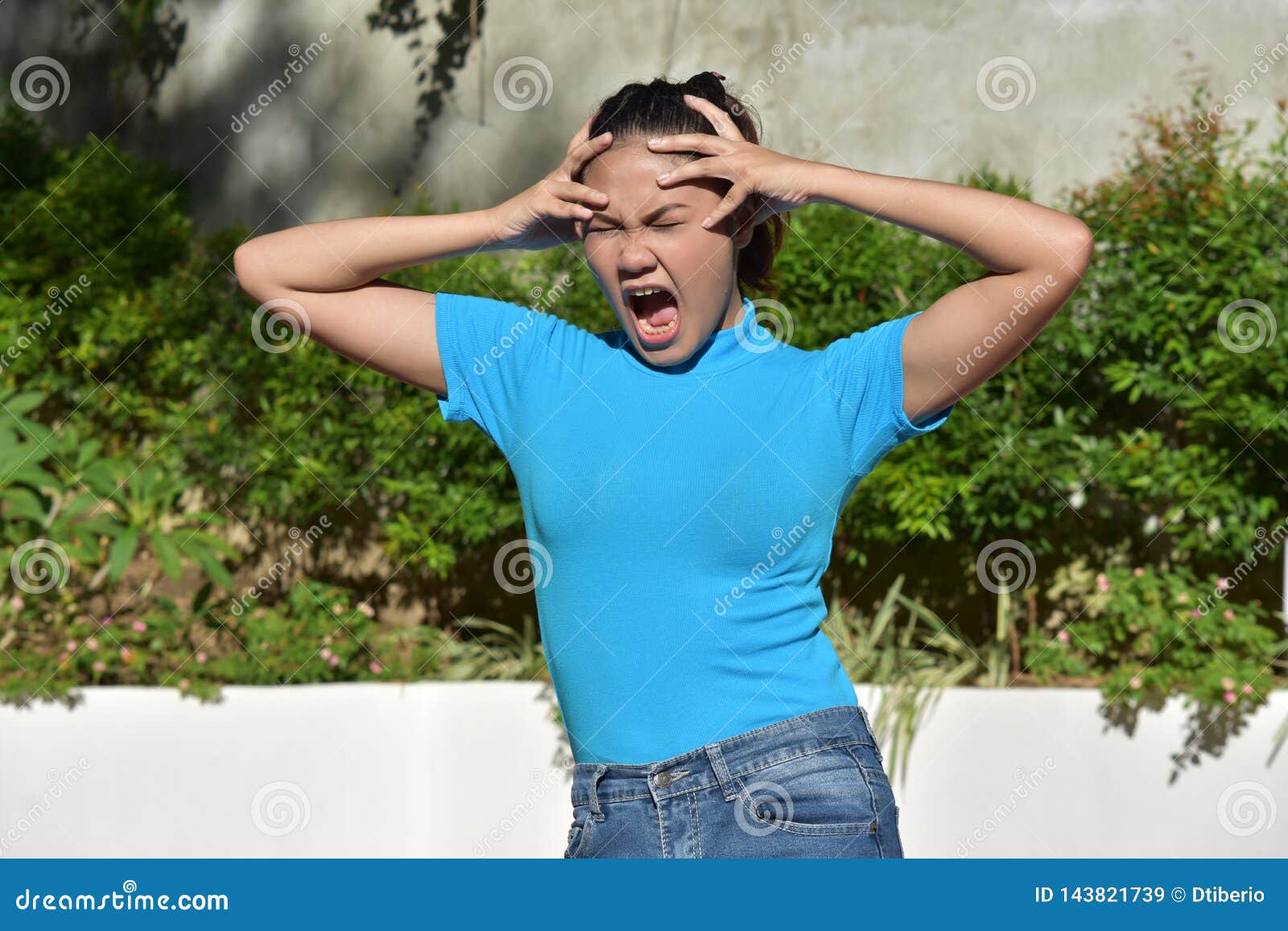 A Female Under Stress stock image. Image of females - 143821739
