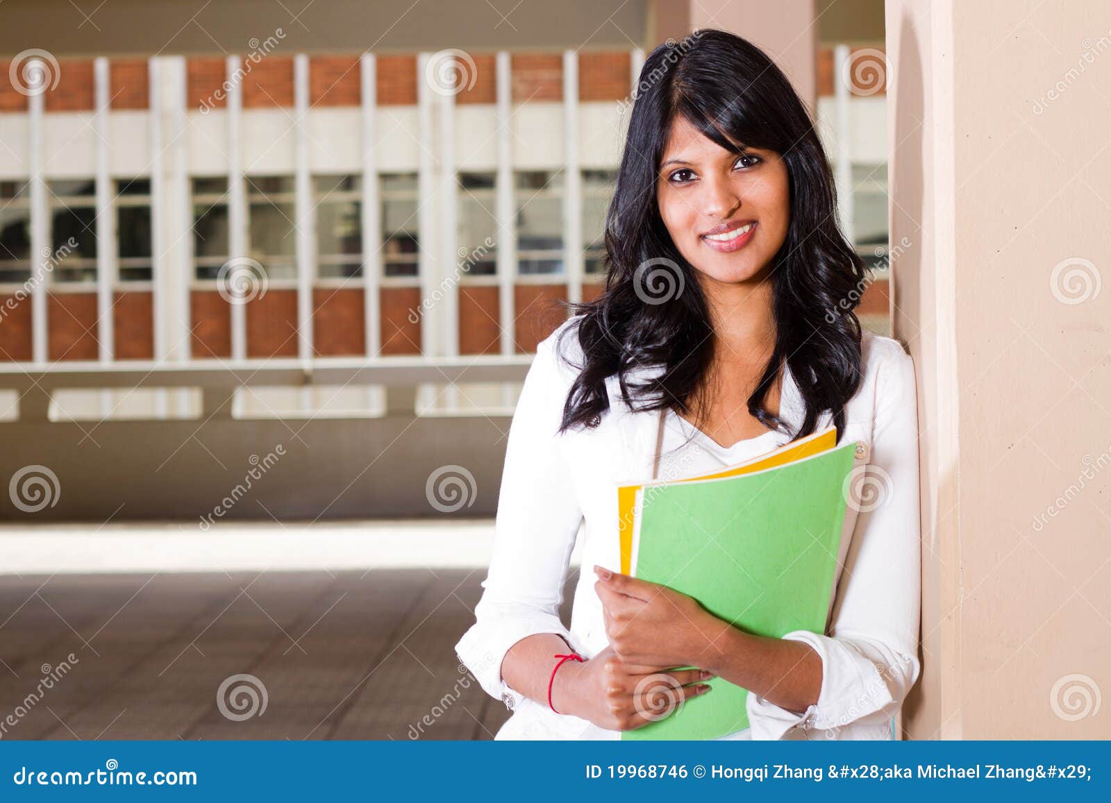 Female university student stock photo. Image of building - 19968746