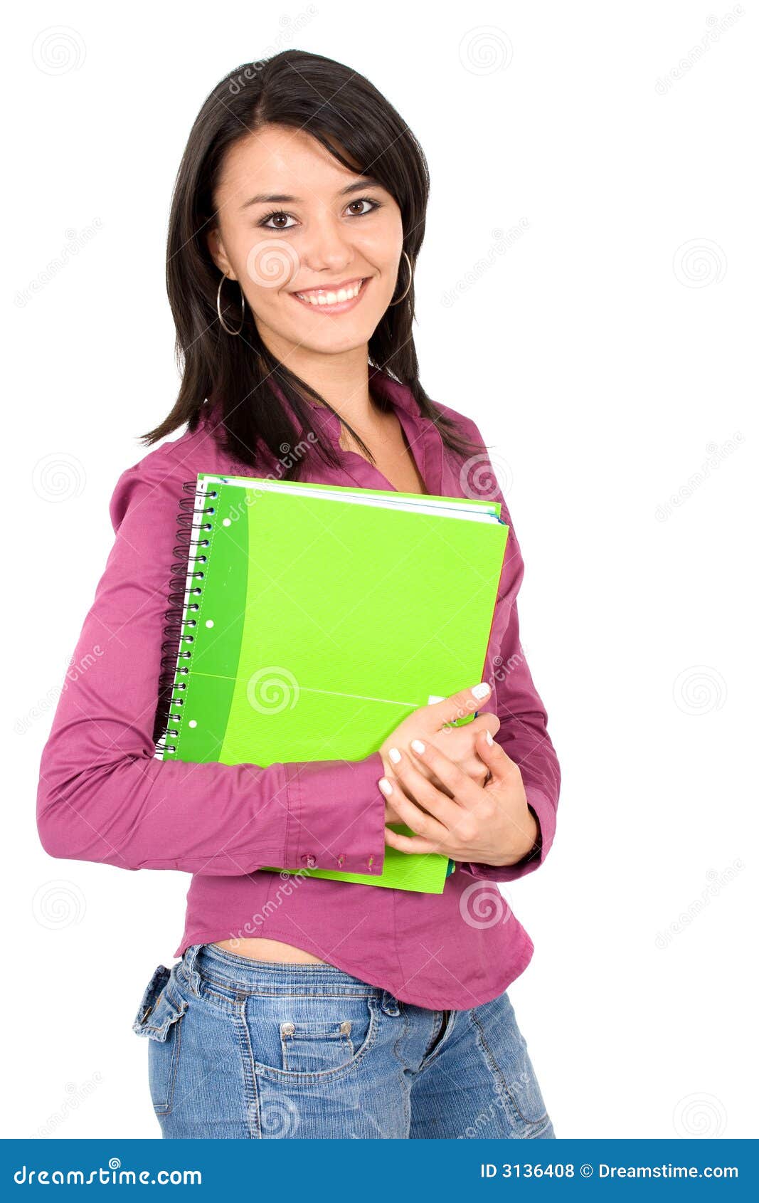 Female university student stock photo. Image of casual - 3136408