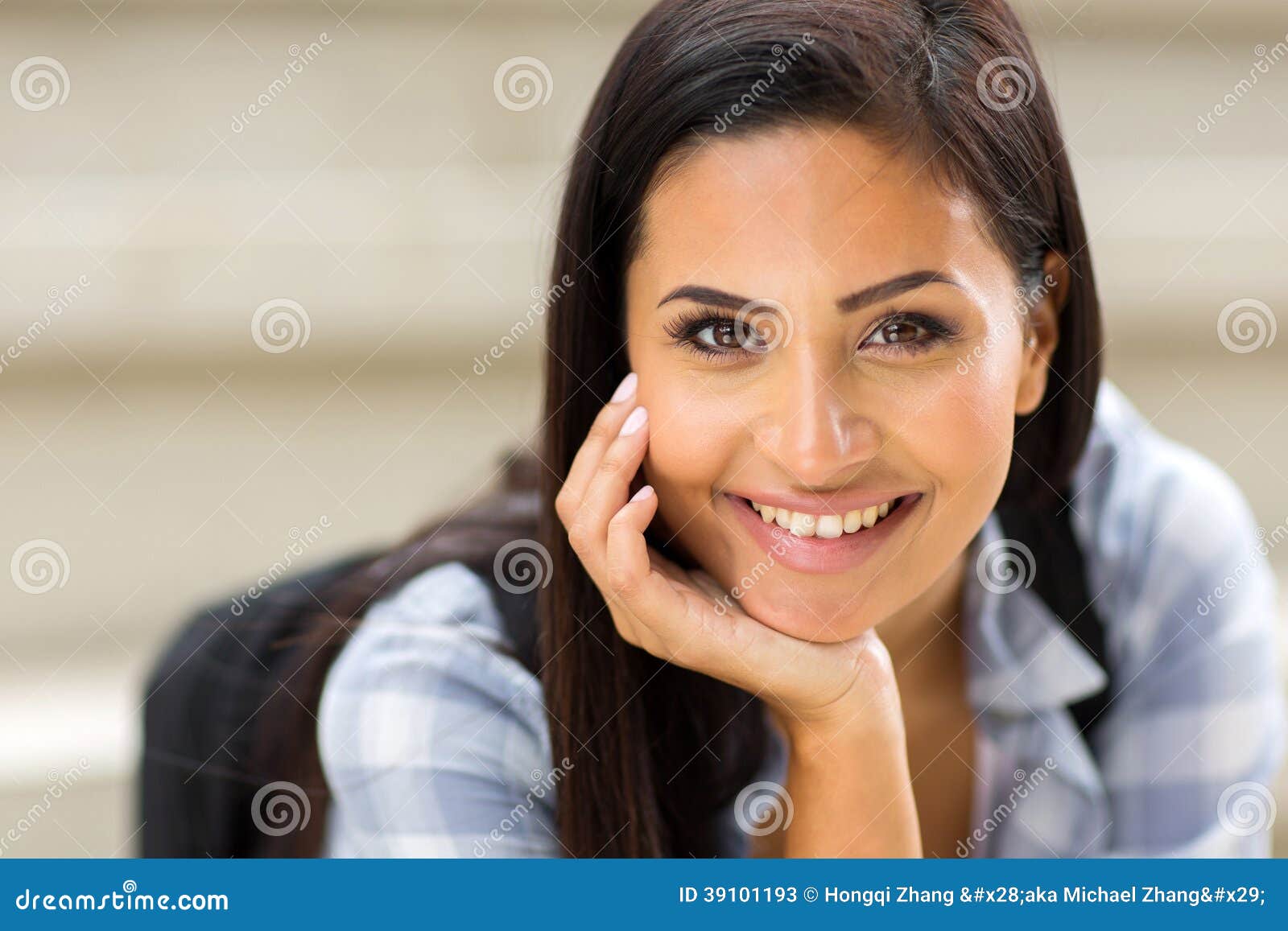 Female University Student Closeup Stock Image - Image of lifestyle ...