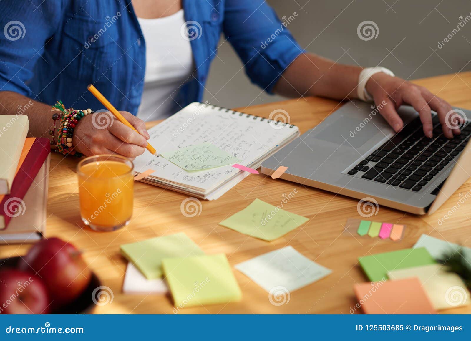 University Student Doing Homework Stock Image - Image of idea ...