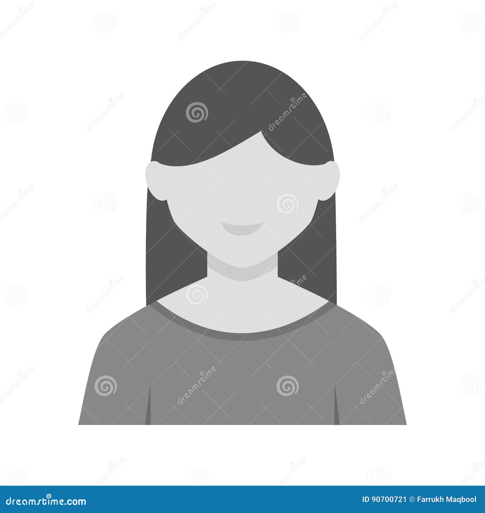 Female User stock vector. Illustration of style, logo - 90700721