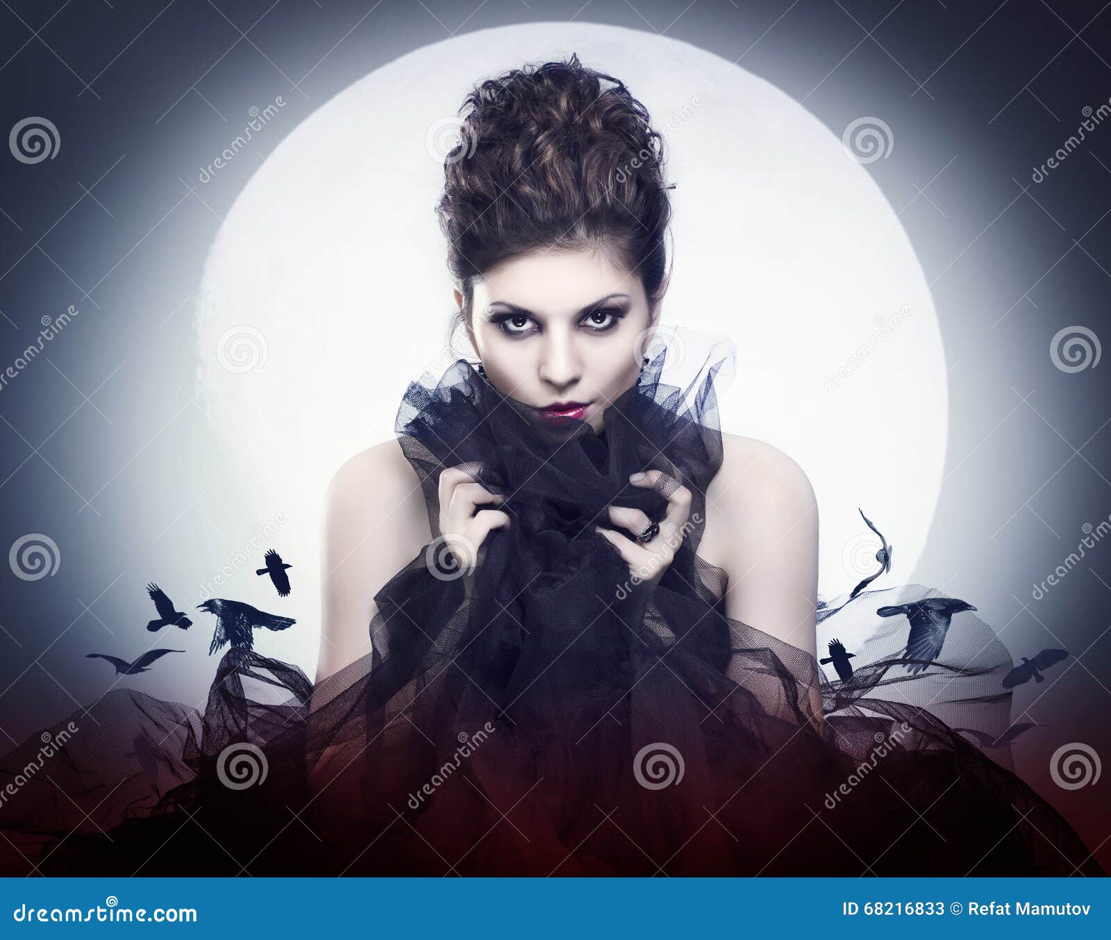 Female vampire stock image. Image of look, lovely, human - 68216833