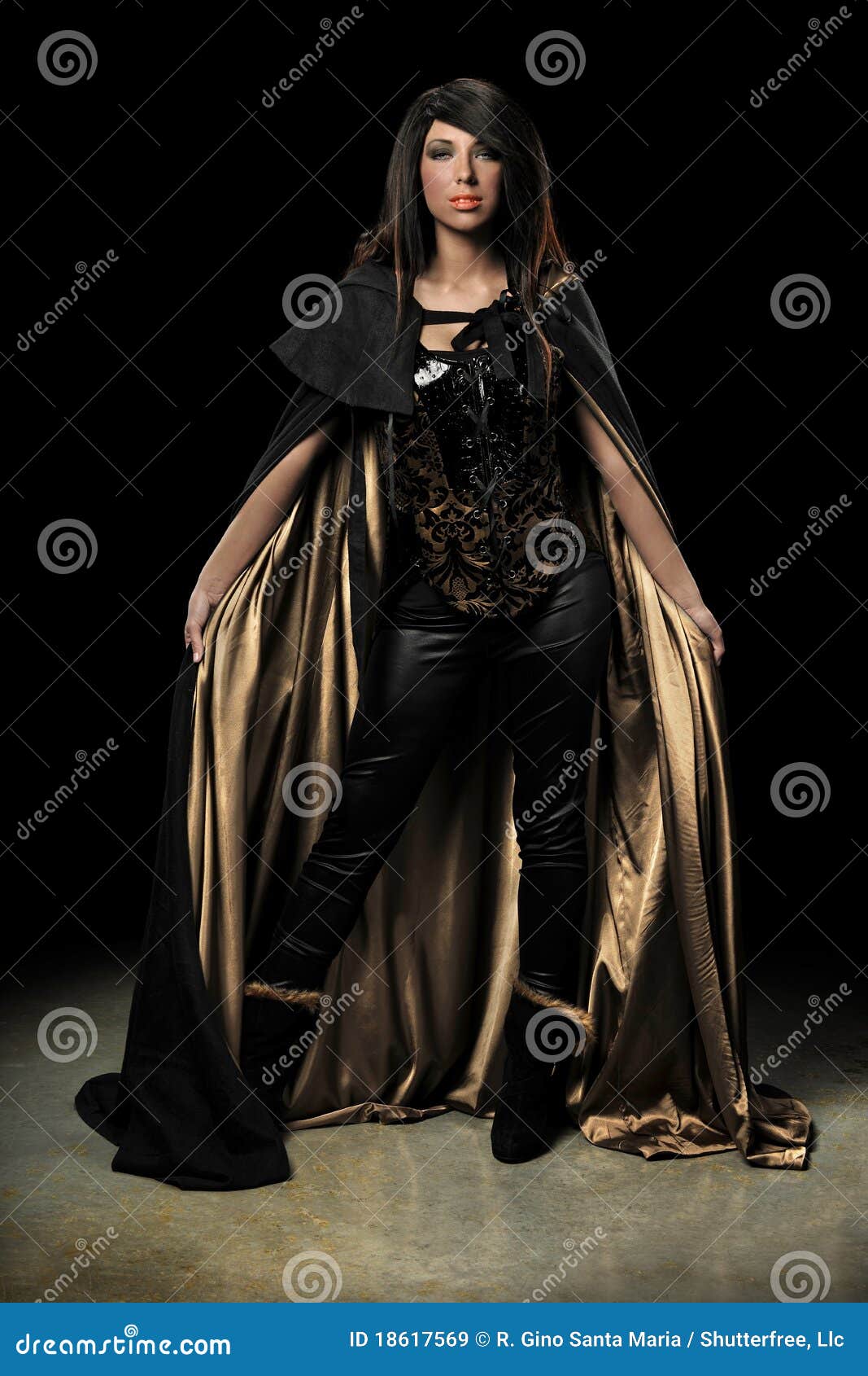 Female Vampire Showing Her Fangs Royalty-Free Stock Image ...