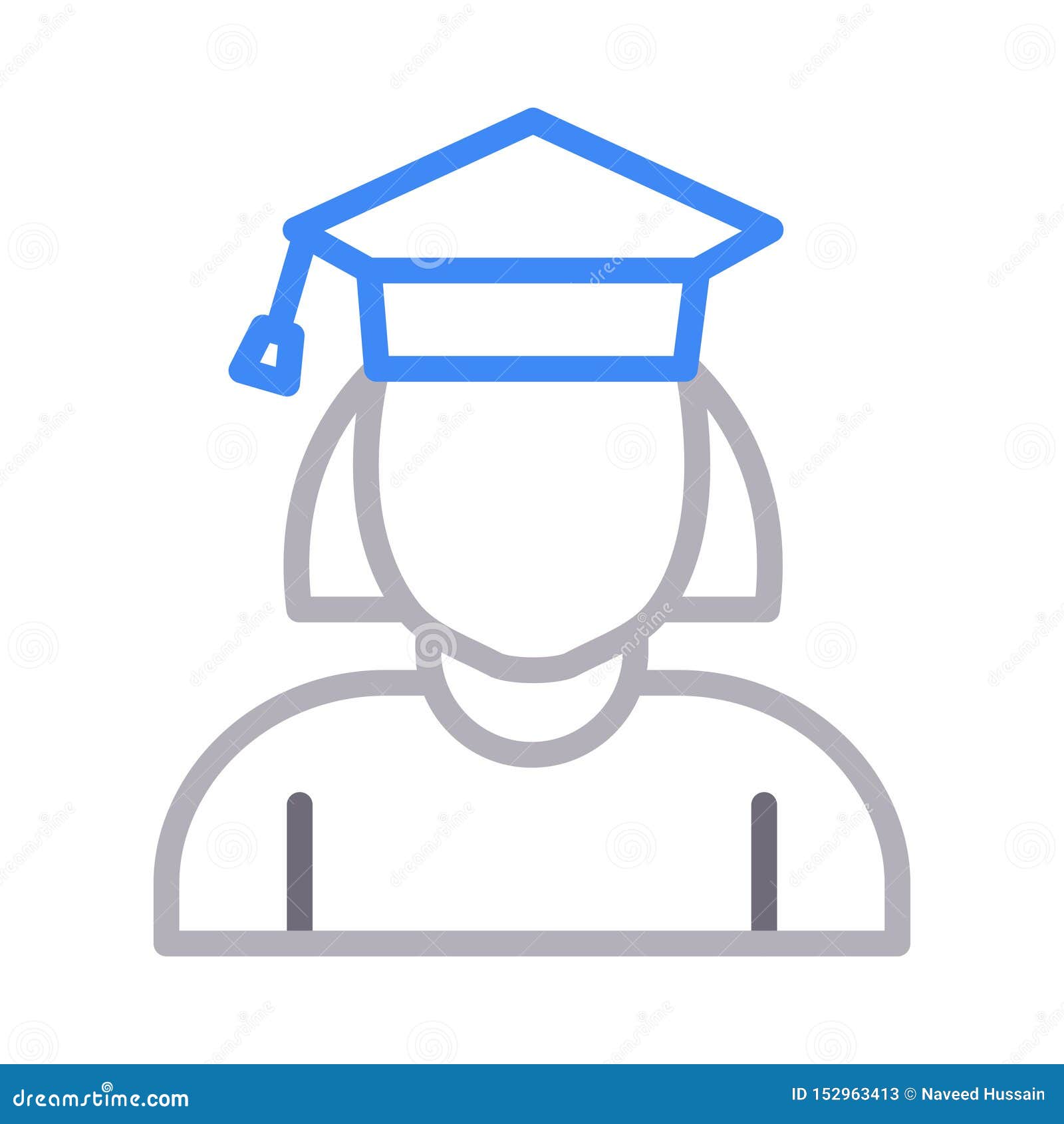 Female Colour Line Vector Icon Stock Vector - Illustration of ...