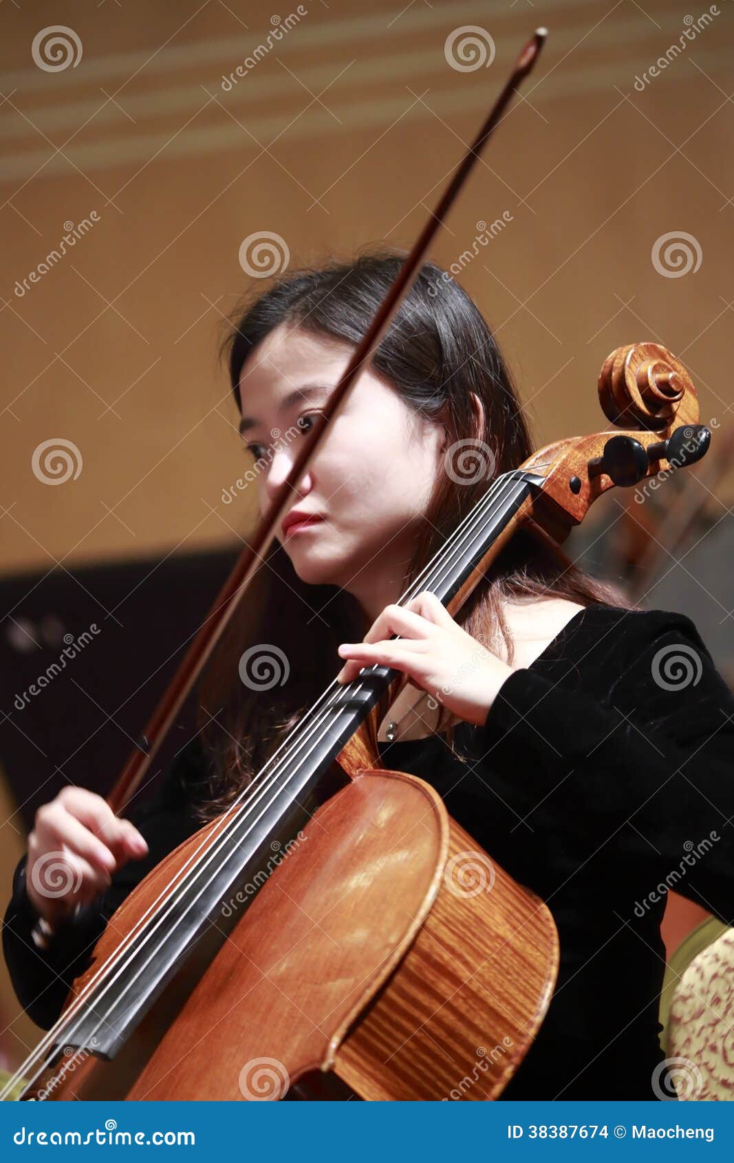 Female viola musician editorial stock image. Image of clef - 38387674