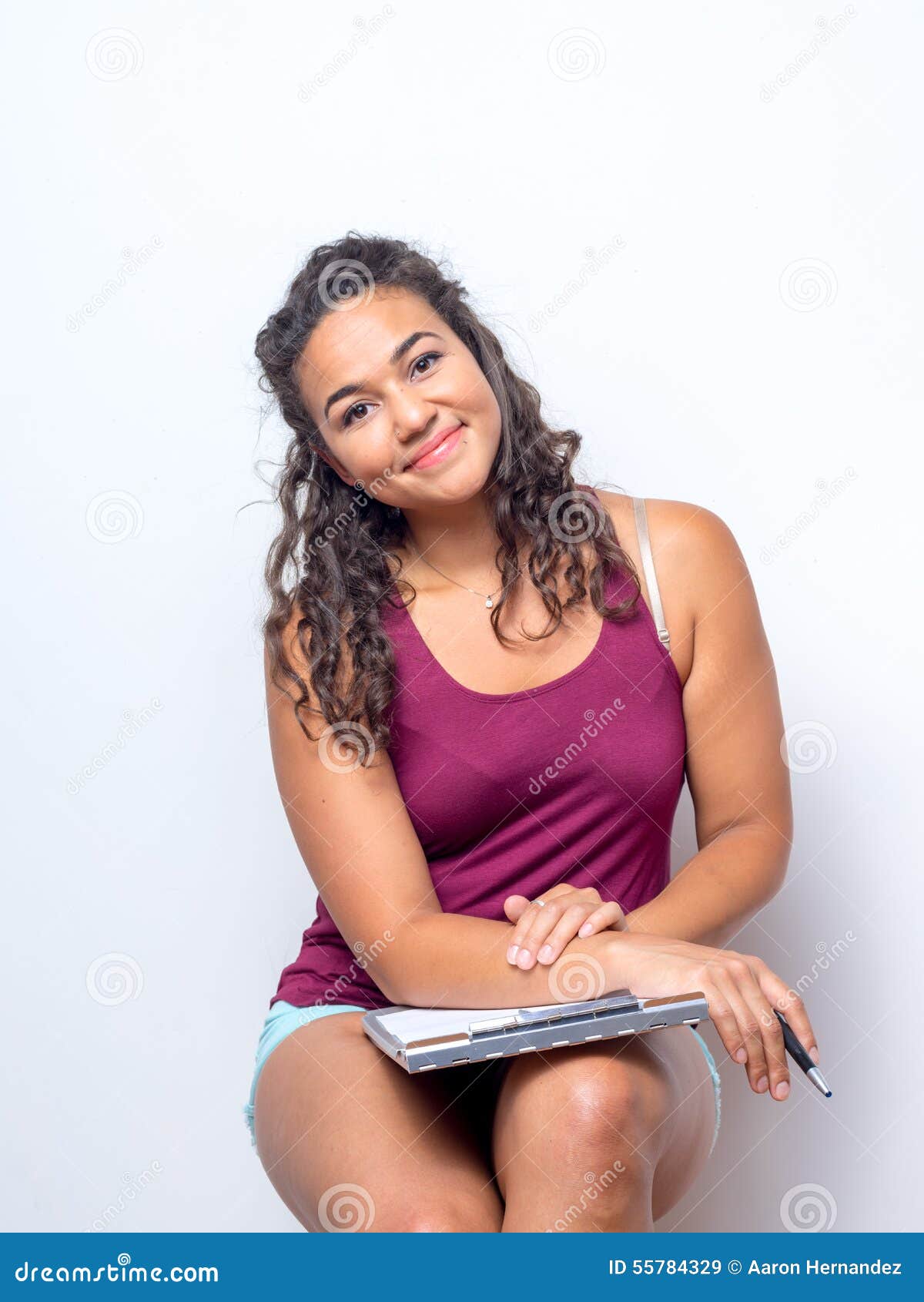 Female with Warm Friendly Smile Stock Image - Image of gorgeous ...