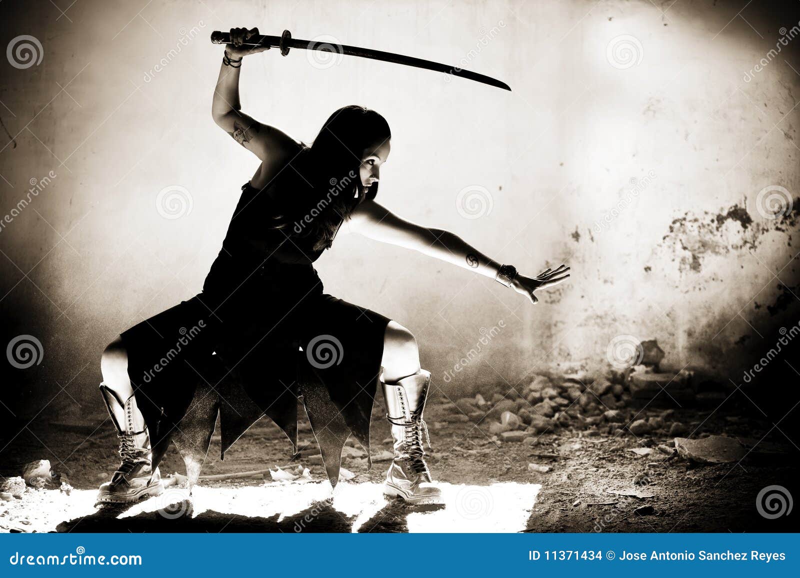 Anger Man, Warrior Young Covered In Mud Royalty-Free Stock Photo ...